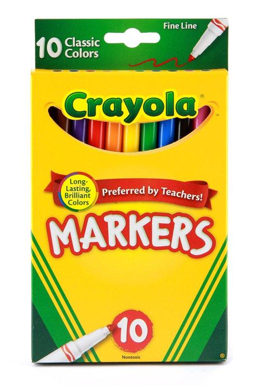 Crayola Thin Line Markers, Assorted Classic Colors, 10 Count | Mardel ...
