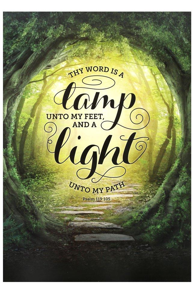 Thy Word is a Lamp Unto My Feet Poster, 13 x 19 Inches, 1 Piece ...