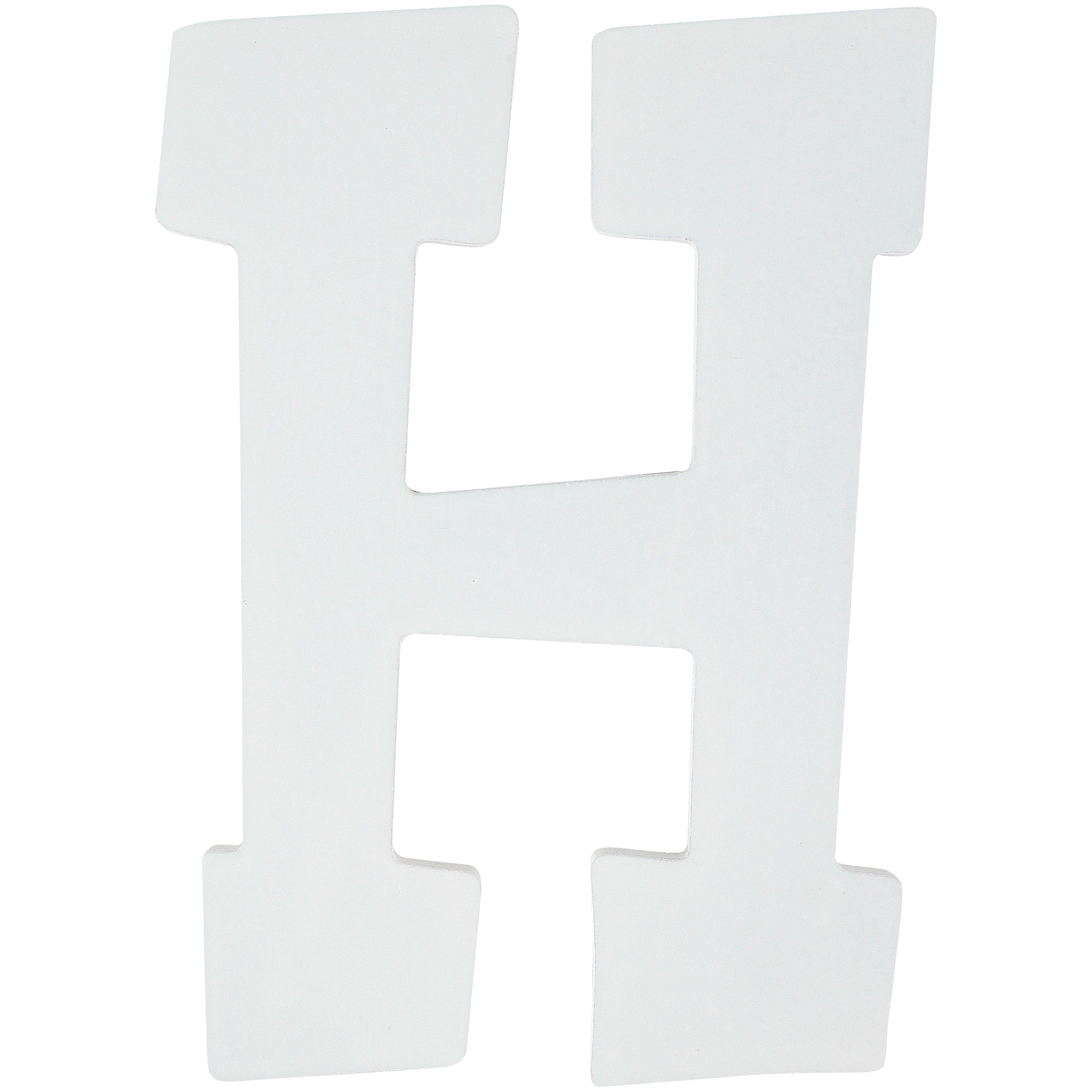 Letter H, White Wood Wall Decor, 9 Inches | Mardel | 3414620