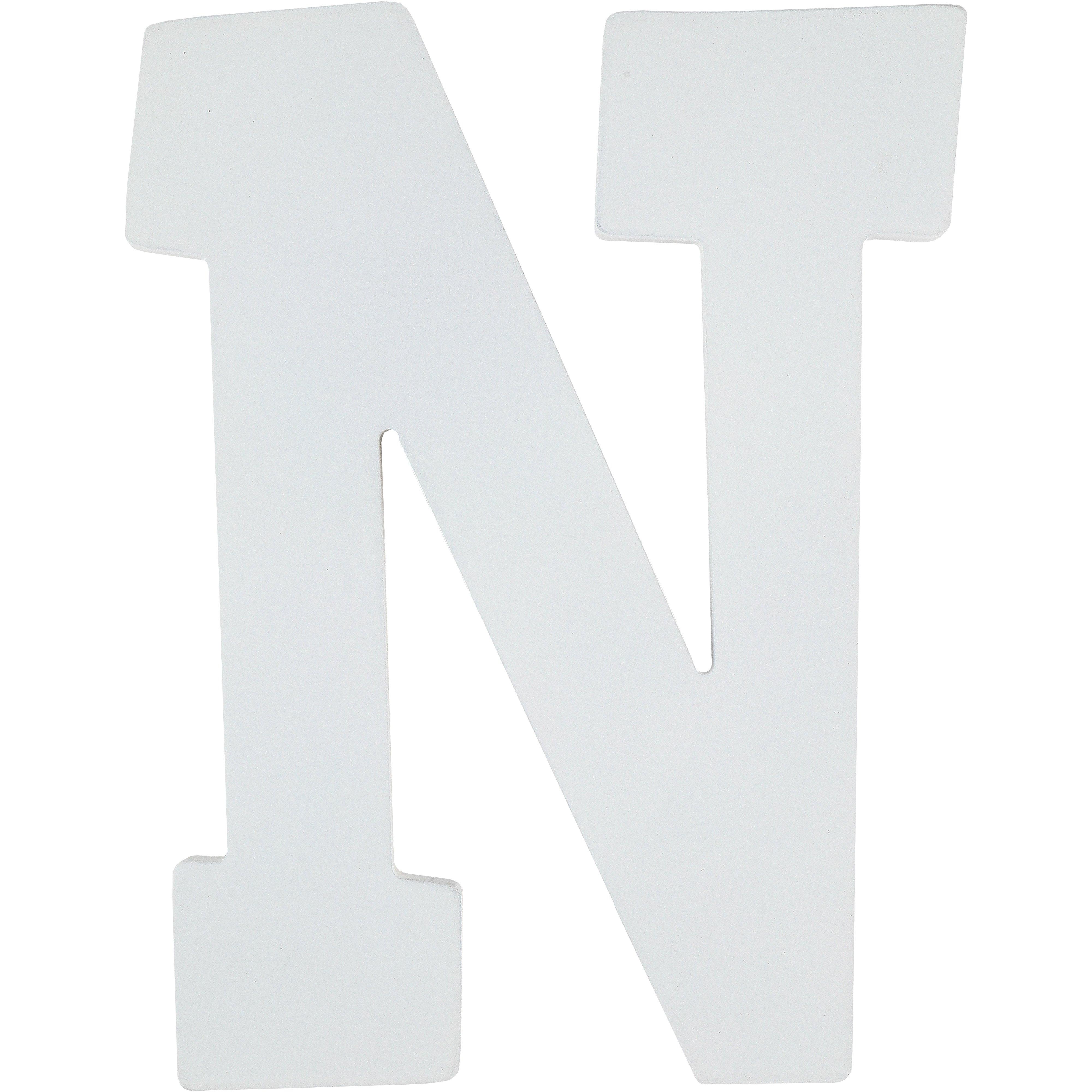 Letter N, White Wood Wall Decor, 9 Inches | Mardel | 3414687