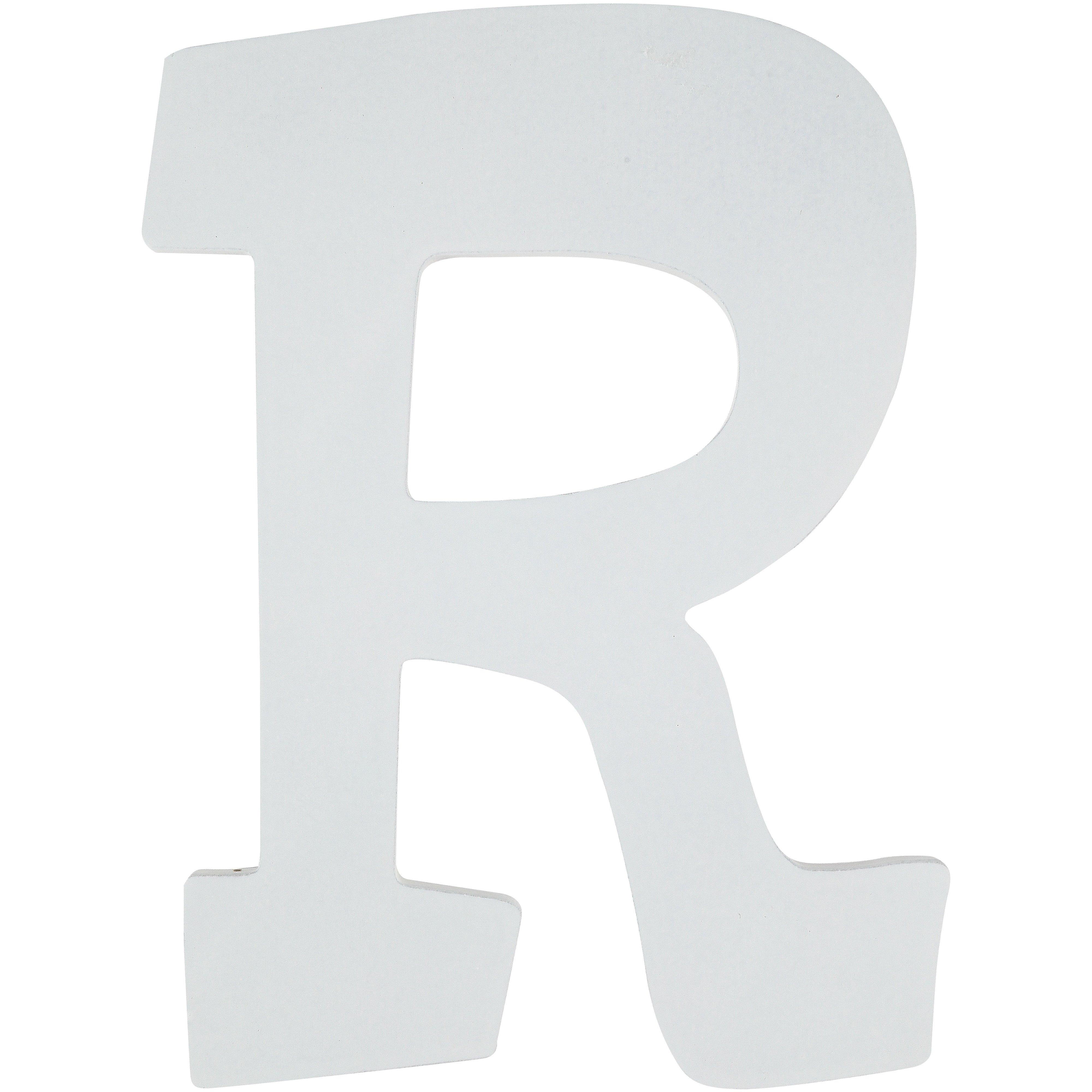 Letter R, White Wood Wall Decor, 9 Inches | Mardel | 3414711