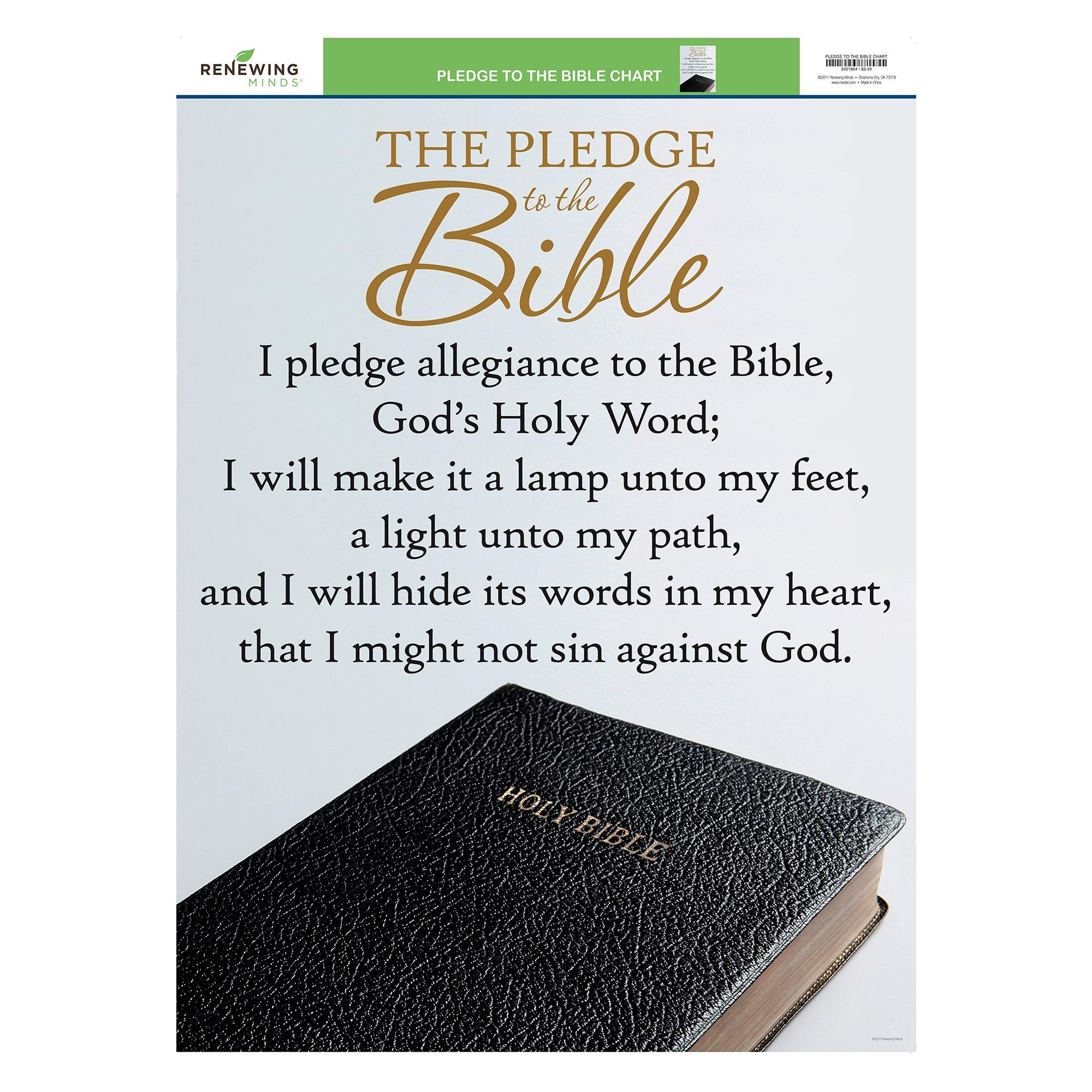 Renewing Minds, Pledge to the Bible Chart, 17 x 22 Inches, 1 Piece ...