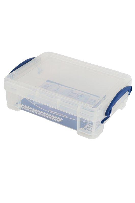 Clear & Blue Storage Box with Latching Lid, 7.06 x 9.44 x 3.06 Inches ...