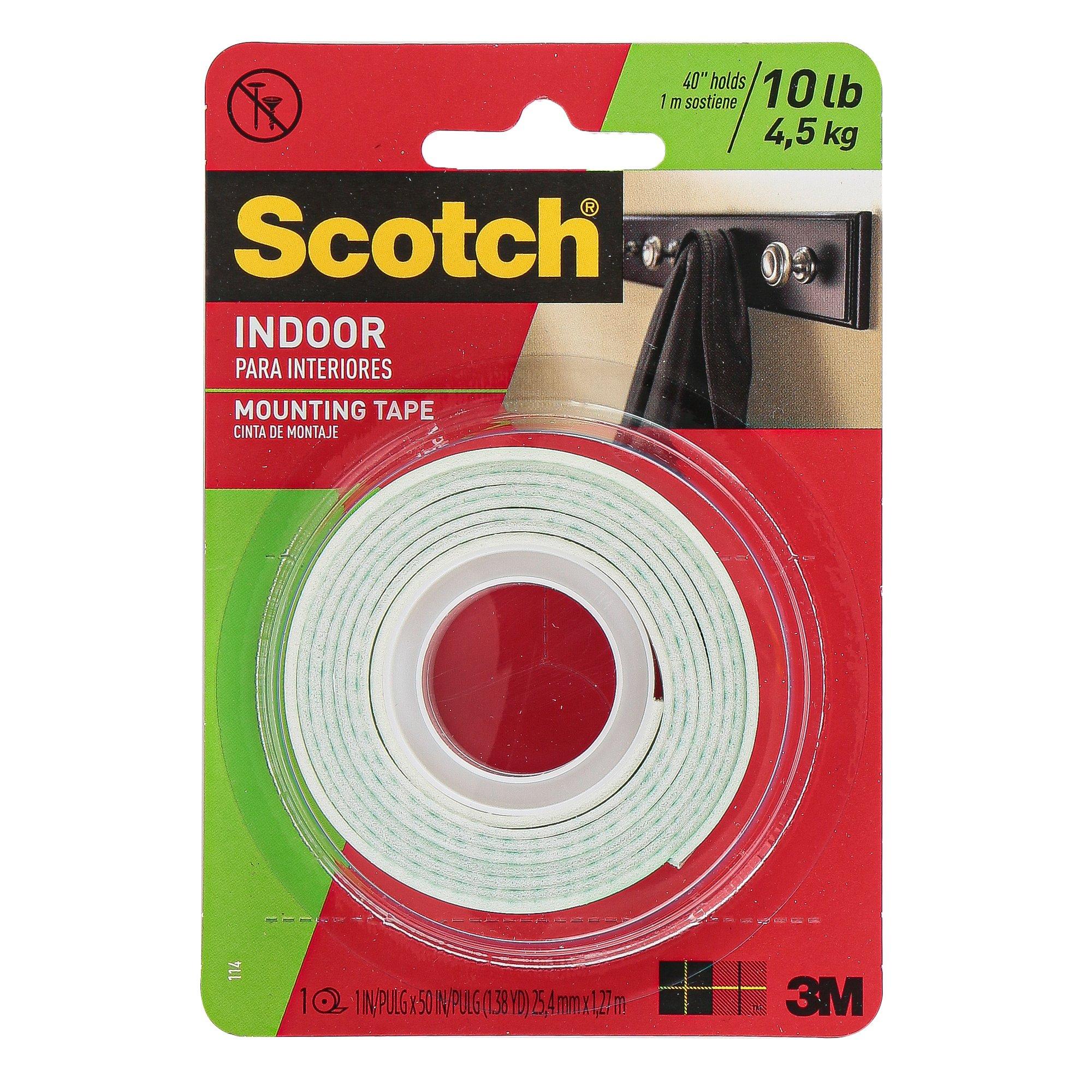Scotch, Heavy Duty Indoor Mounting Tape, 1 x 50 inches | Mardel | 3428133