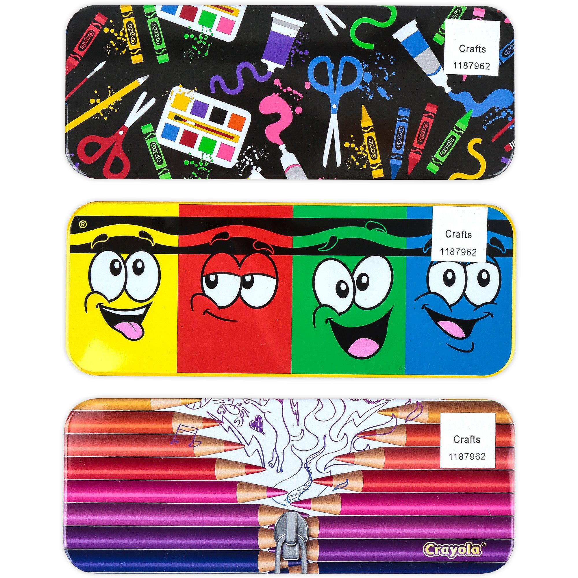 Crayola Tin Pencil Box, 3 Assorted Designs | Mardel | 3431525