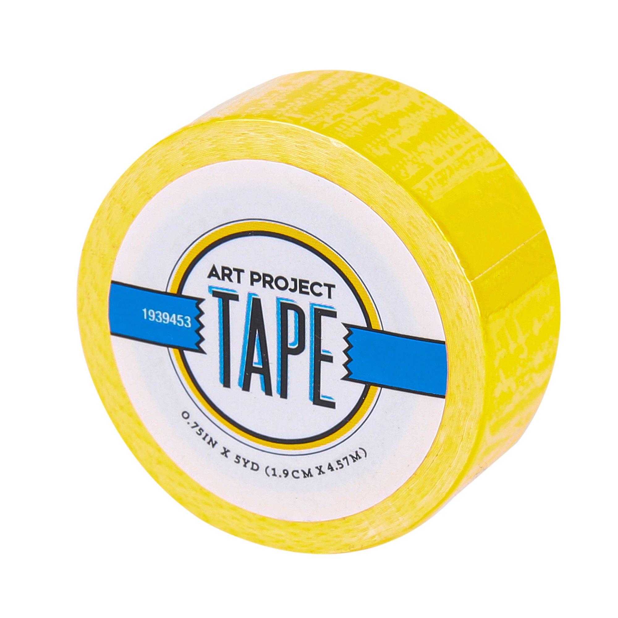 Yellow Mini Art Project Tape, 3/4 inches x 5 yards, 1 Roll | Mardel ...
