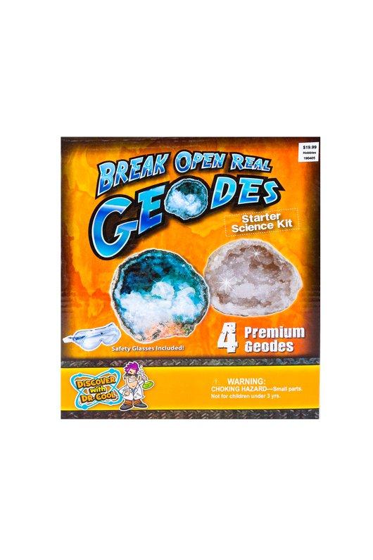Break Open 4 Real Geodes, 7 Pieces, Ages 6 and Older | Mardel | 3446366