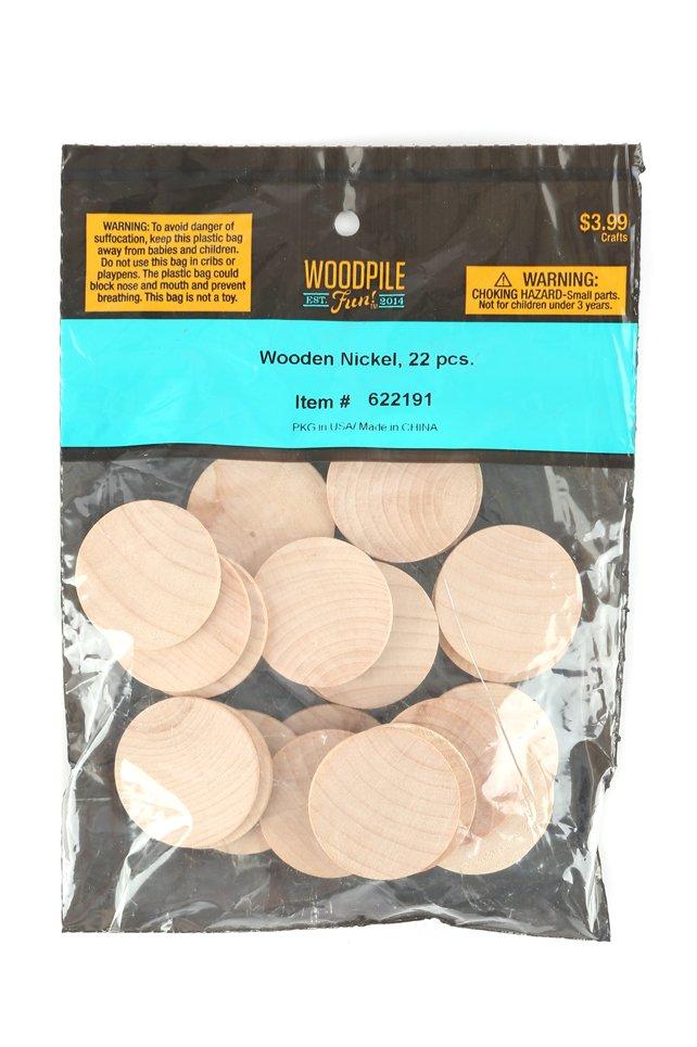 Woodpile Fun, Flat Wooden Circles, 1 1/2 inches, Natural, 22 Count ...