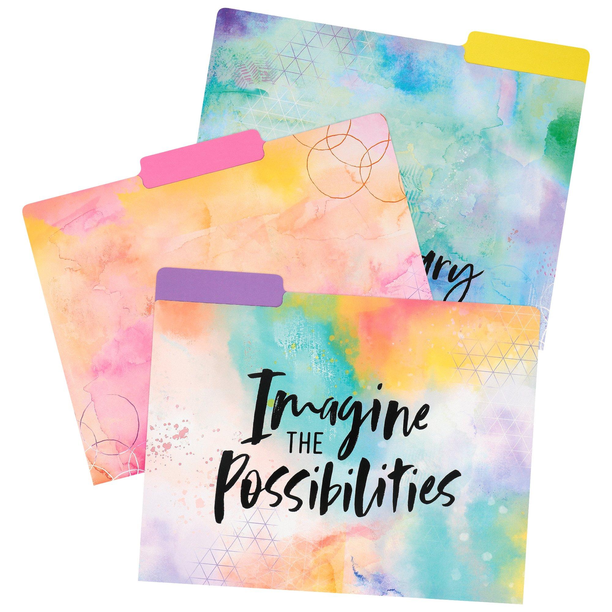 Retro Chic Collection, File Folders, 3 Assorted Designs, 12 Count ...