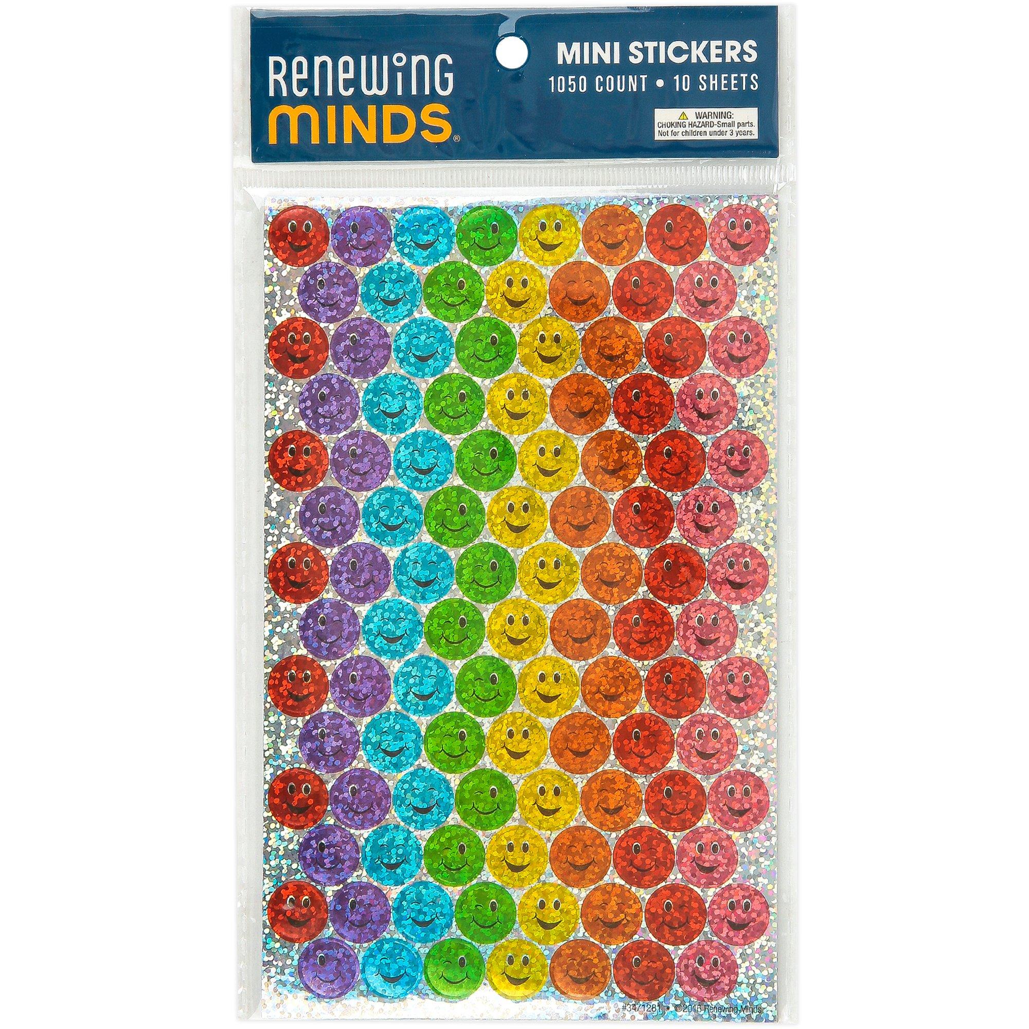 Mini Sparkle Smiley Face Incentive Stickers, Pack of 1050 | Mardel ...