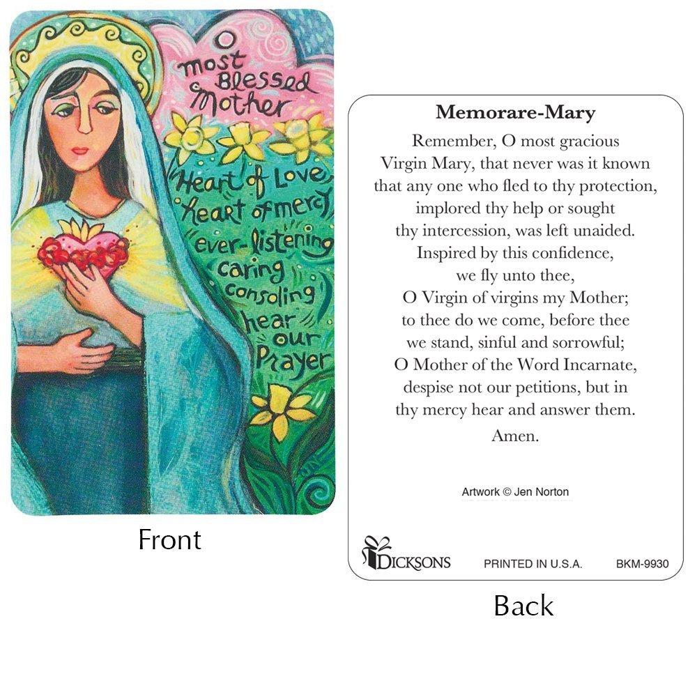 Dicksons, Memorare of Mary Pocket Card, 2 1/2 x 3 7/8 inches | Mardel ...