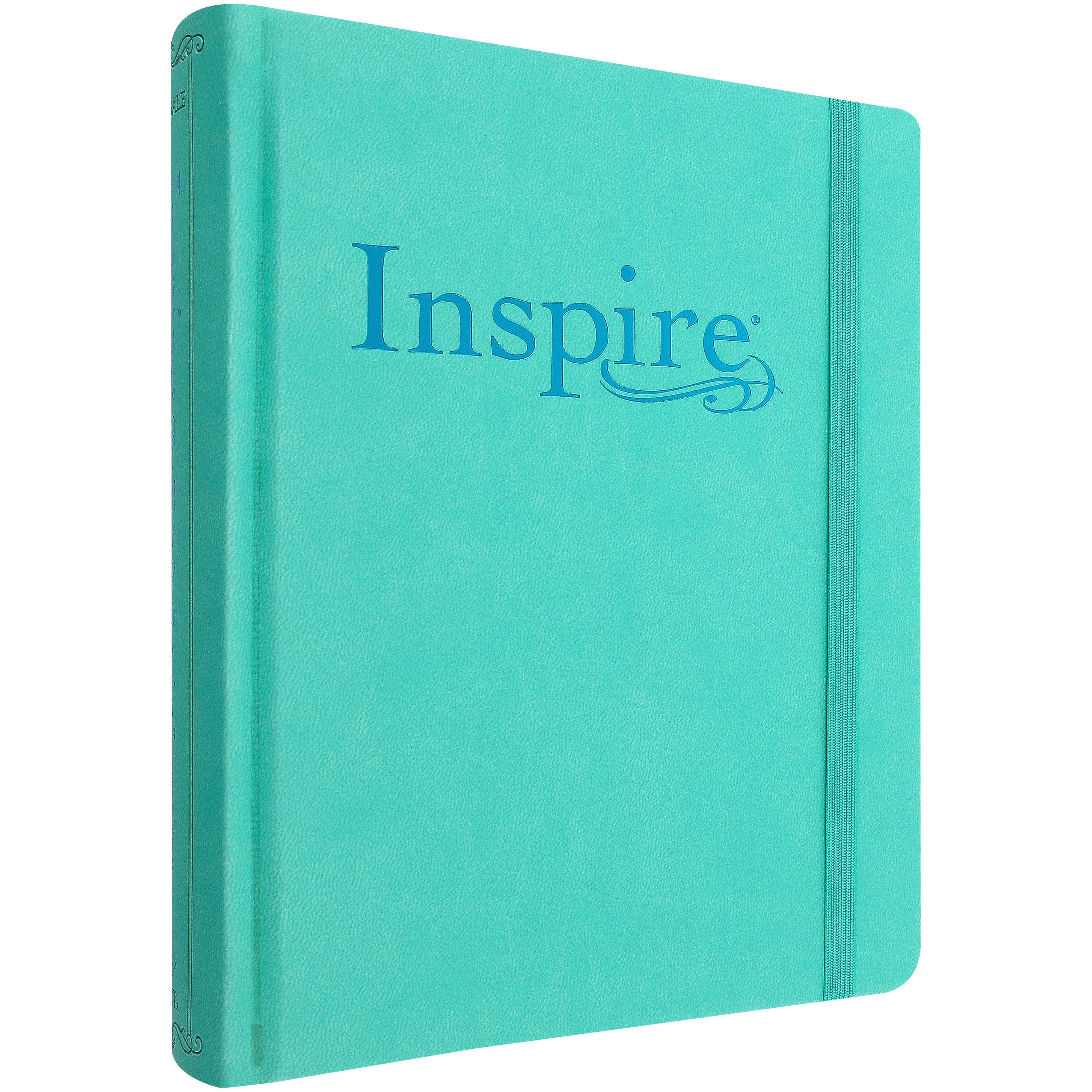 NLT Inspire Journaling Bible, Hardcover, Aquamarine | Mardel | 3508165
