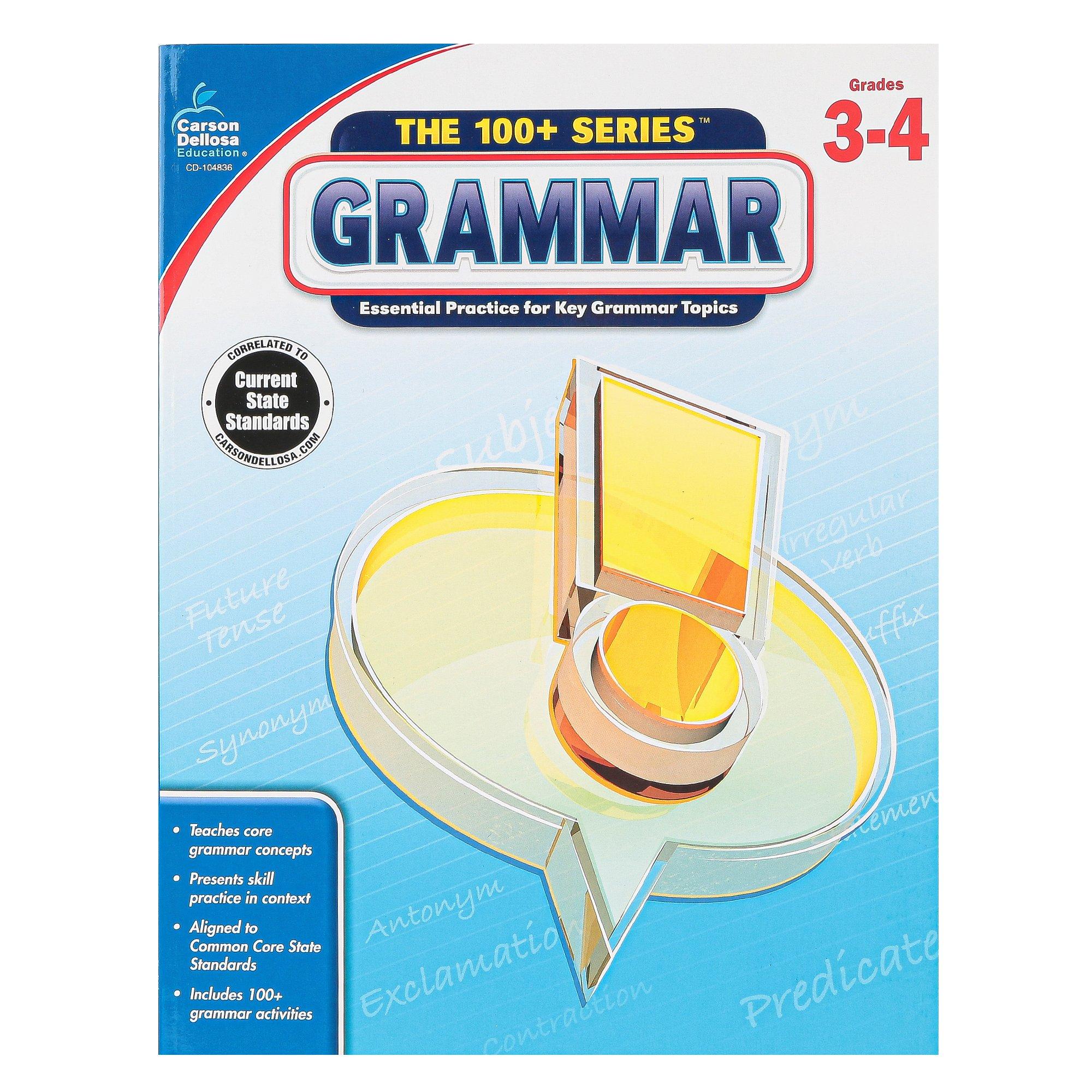 The 100 plus Series Grammar Reproducible Workbook, Grades 3 & 4 ...