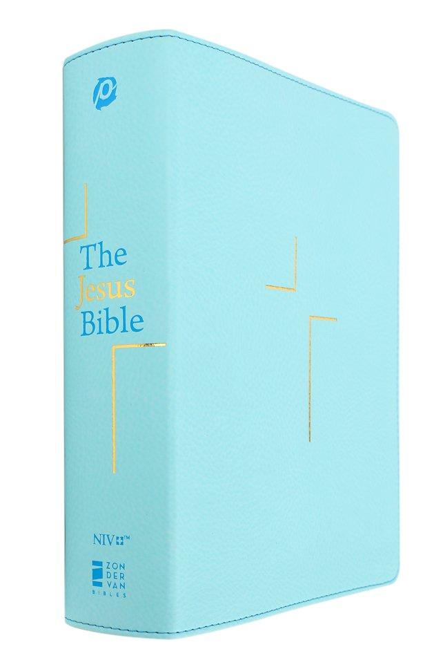 NIV The Jesus Bible, Imitation Leather, Baby Blue | Mardel | 3569241
