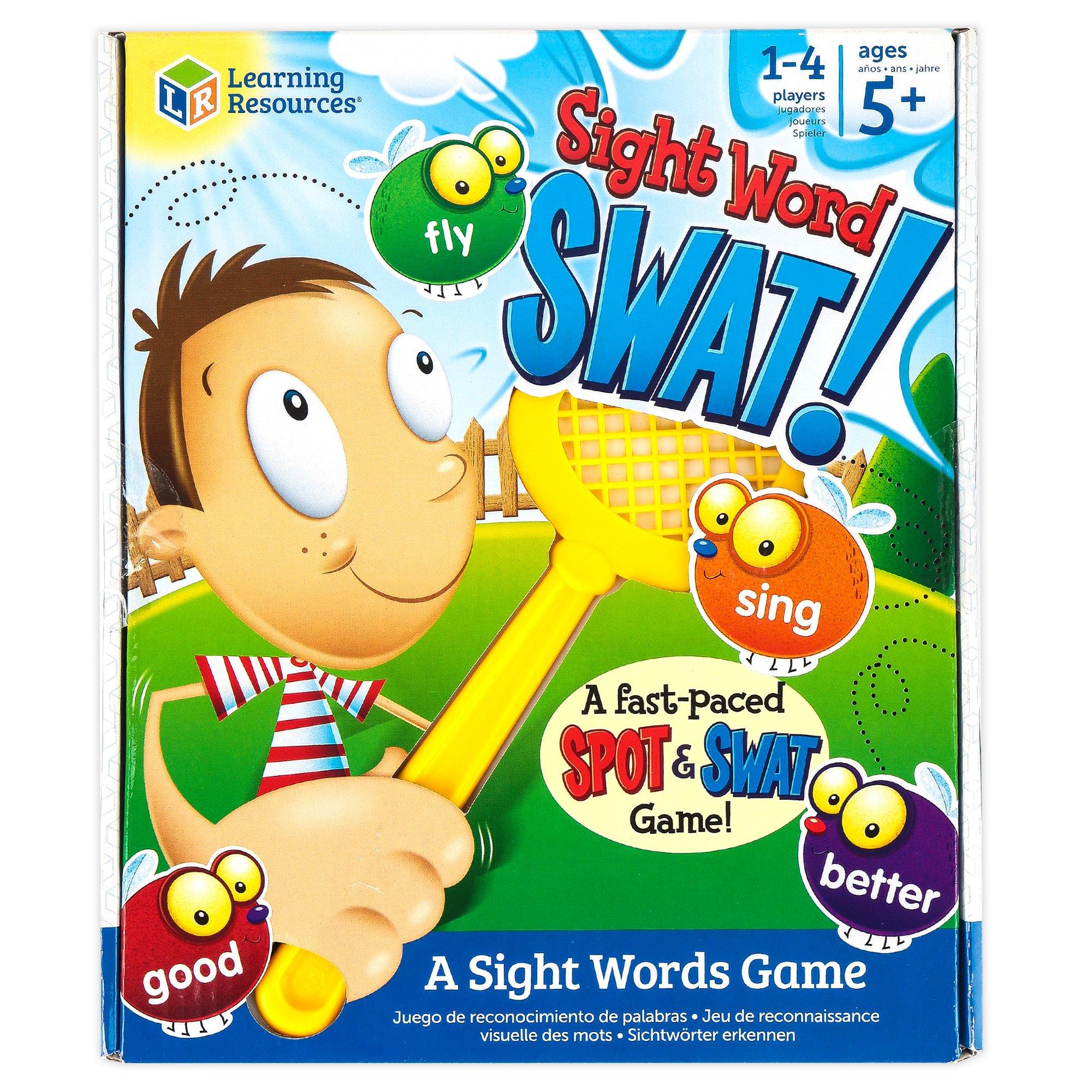 Sight Words Swat! A Sight Words Game, 114 Pieces, Ages 5 & Older ...