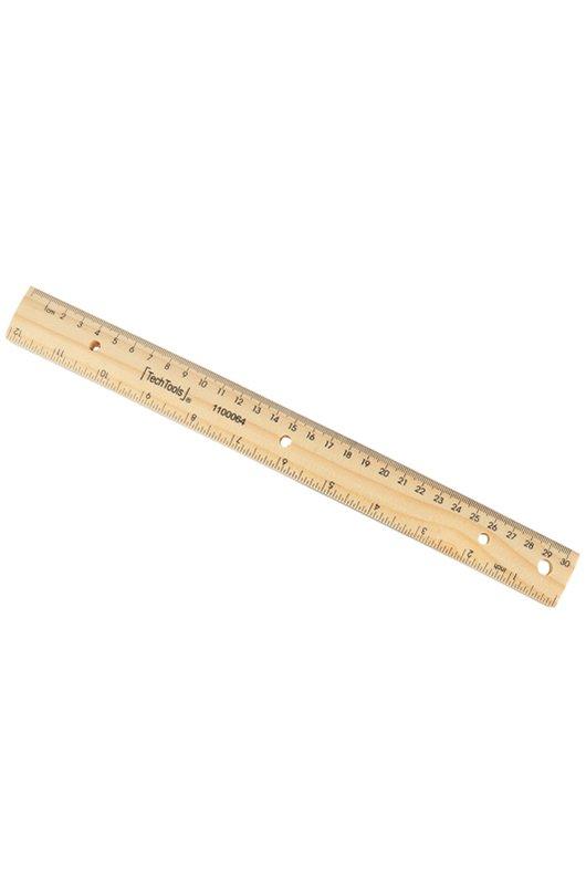 Tech Tools, Wooden Ruler, 1 x 12 Inches, Natural, 1 Piece | Mardel ...
