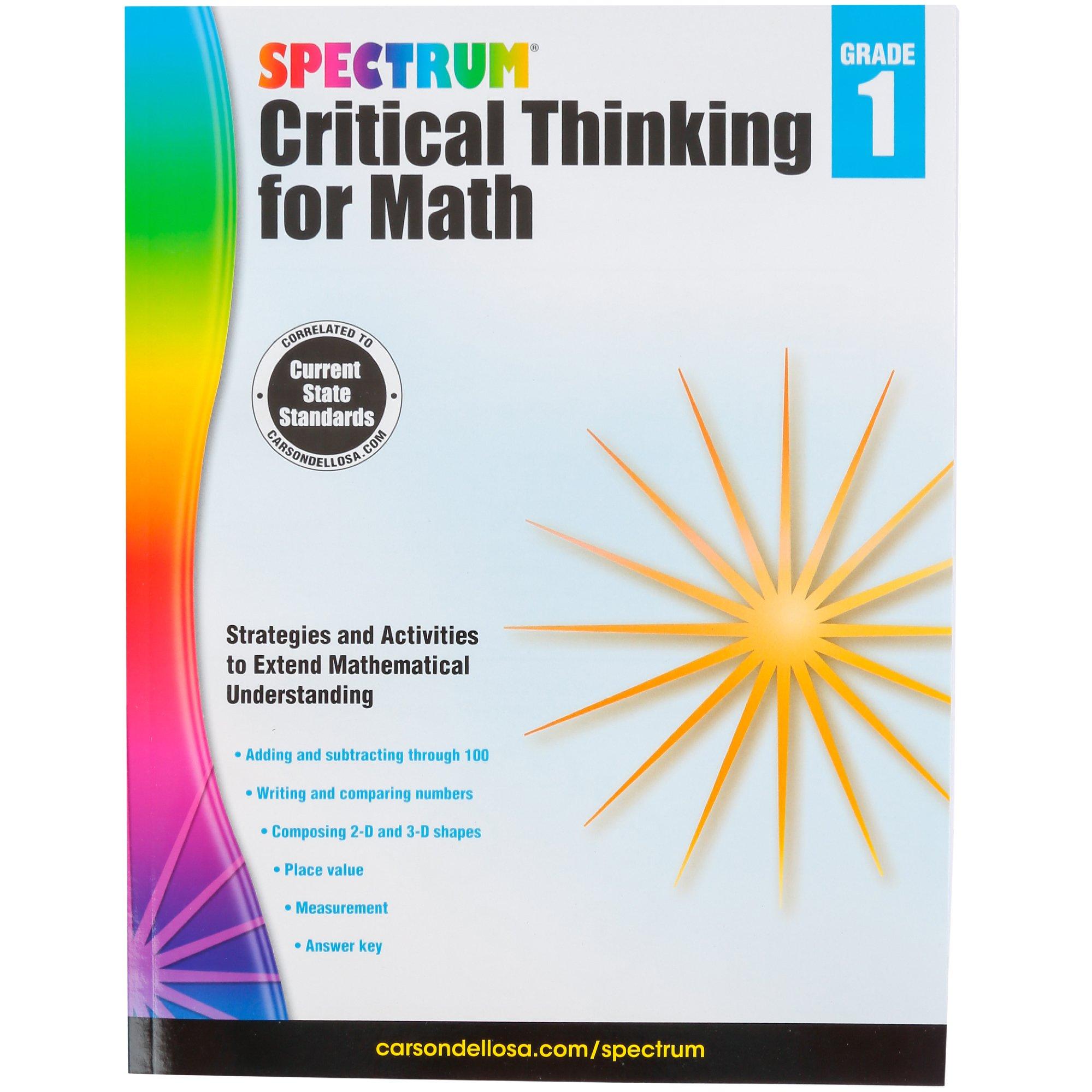Spectrum, Critical Thinking for Math Workbook, 128 Pages, Grade 1 ...