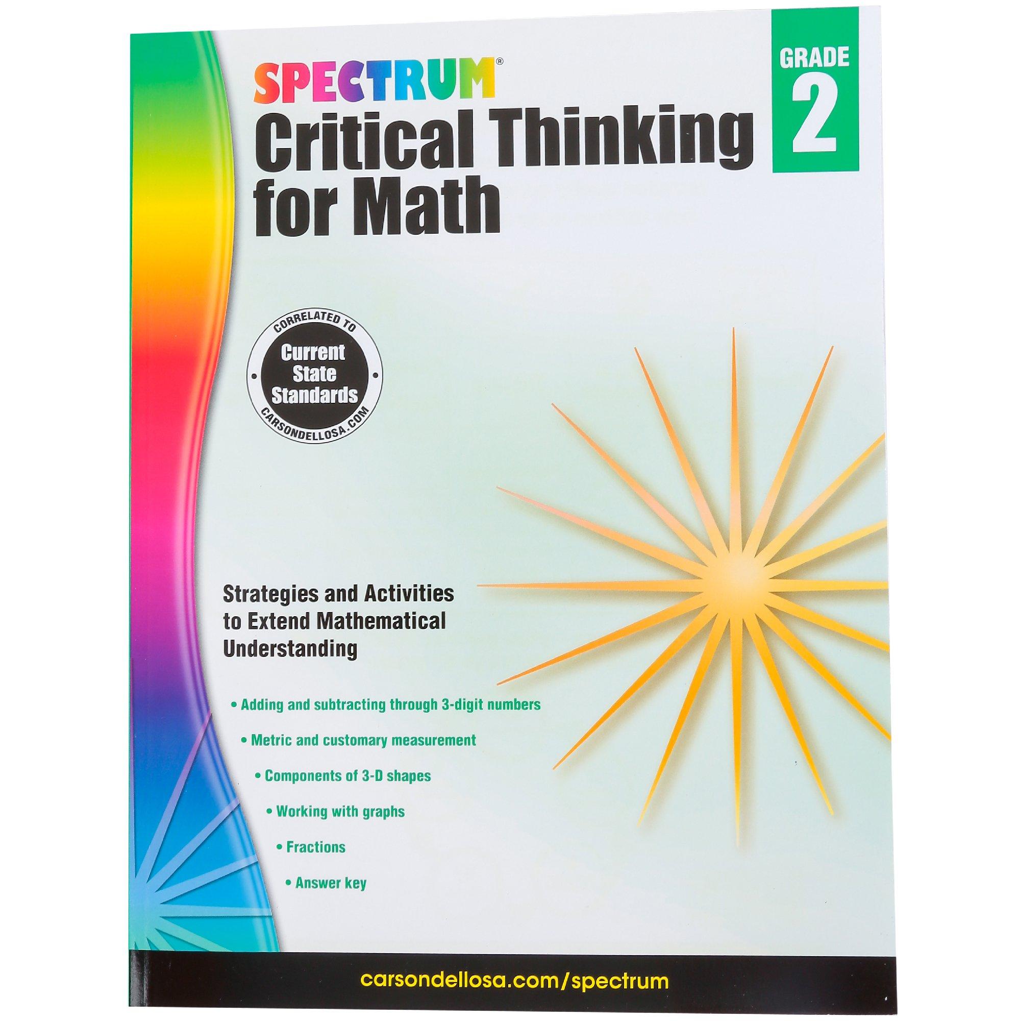 Spectrum Critical Thinking for Math Workbook, 128 Pages, Grade 2 ...