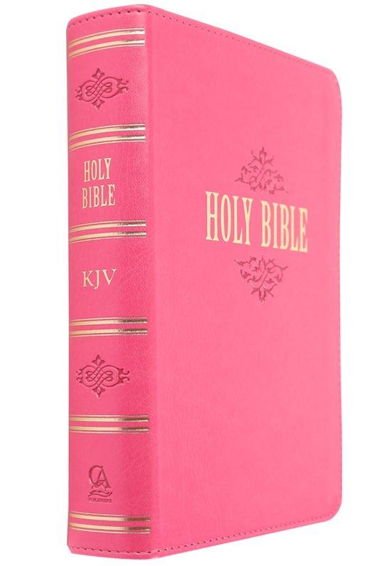 KJV Compact Large Print Bible, Imitation Leather, Multiple Colors ...