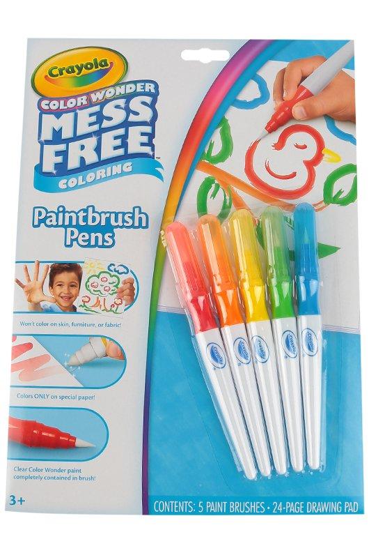 Mess Free Paintbrush Pens with Drawing Pad, 6 Count | Mardel | 3684354