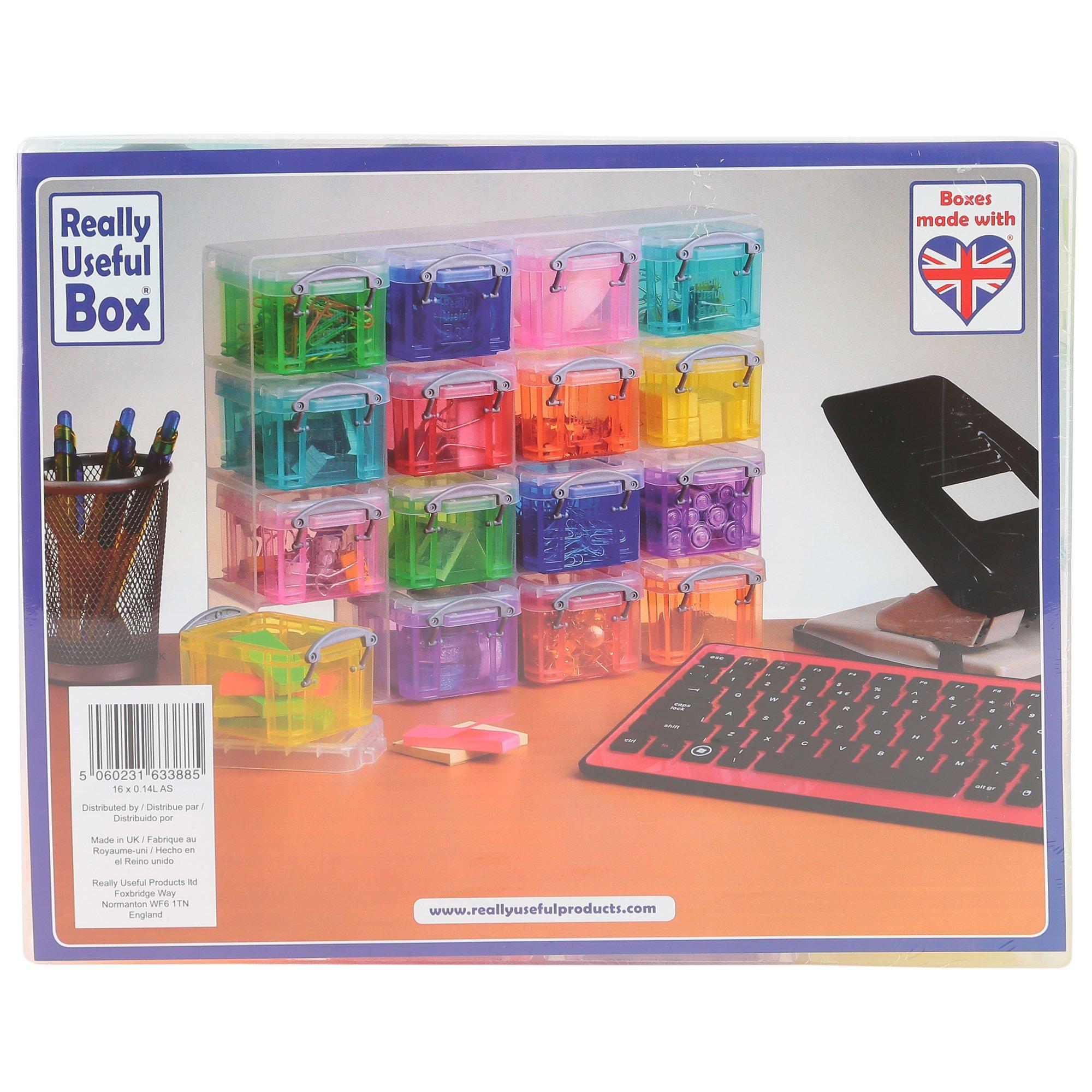 Really Useful 16-Box Organizer Box, 11 x 8.8 x 2.56 Inches, 17 Pieces ...