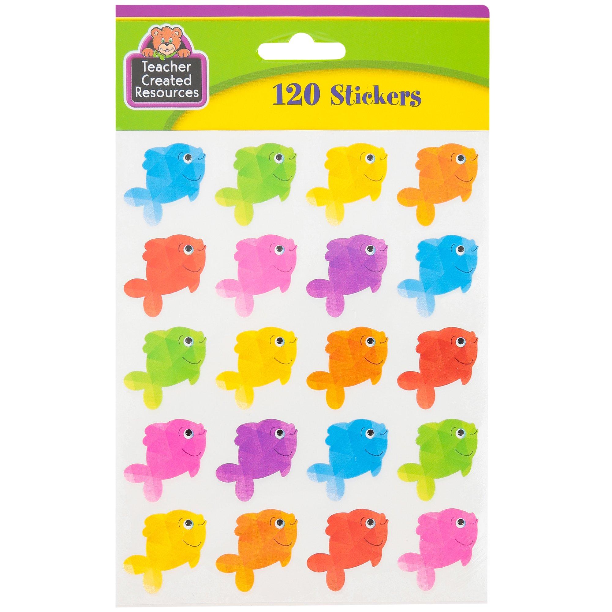 Colorful Fish Shaped Stickers, Pack of 120 | Mardel | 3697786