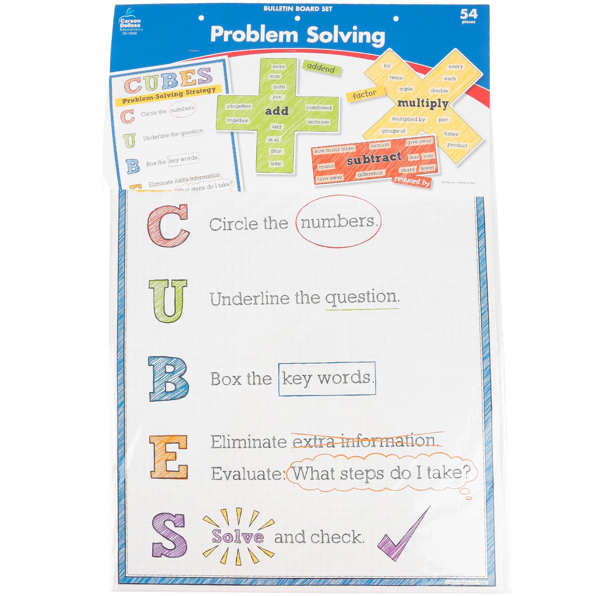 Problem Solving Bulletin Board Set, 54 Pieces, Grades 1 to 5 | Mardel ...