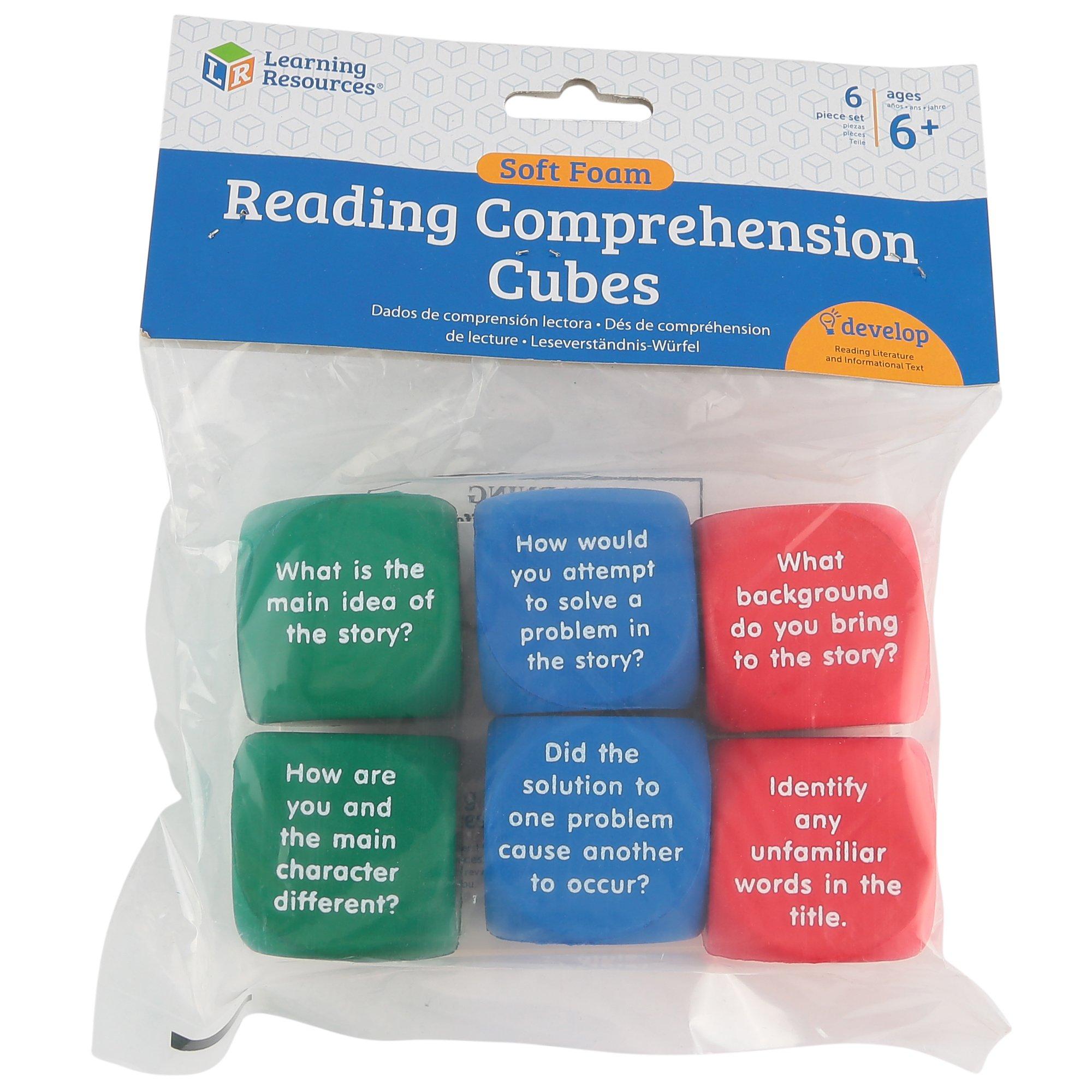 Reading Comprehension Cubes, Set of 6, Grades 1 and up | Mardel | 3699782