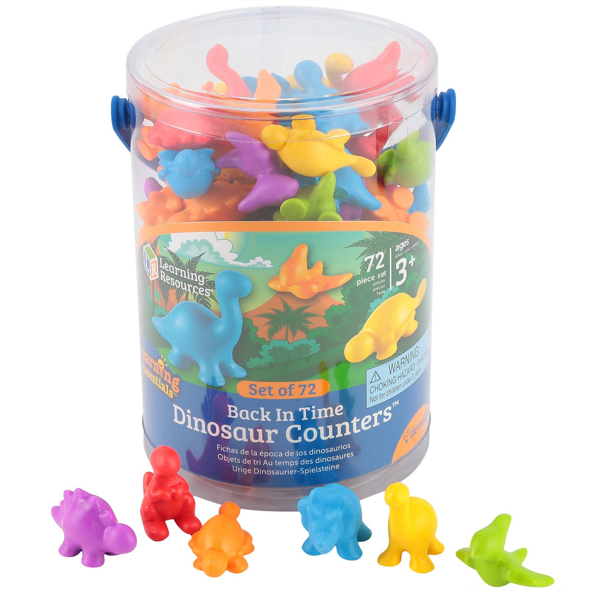 Back in Time Dinosaur Counters, 72 Pieces, Ages 3-6 | Mardel | 3699881