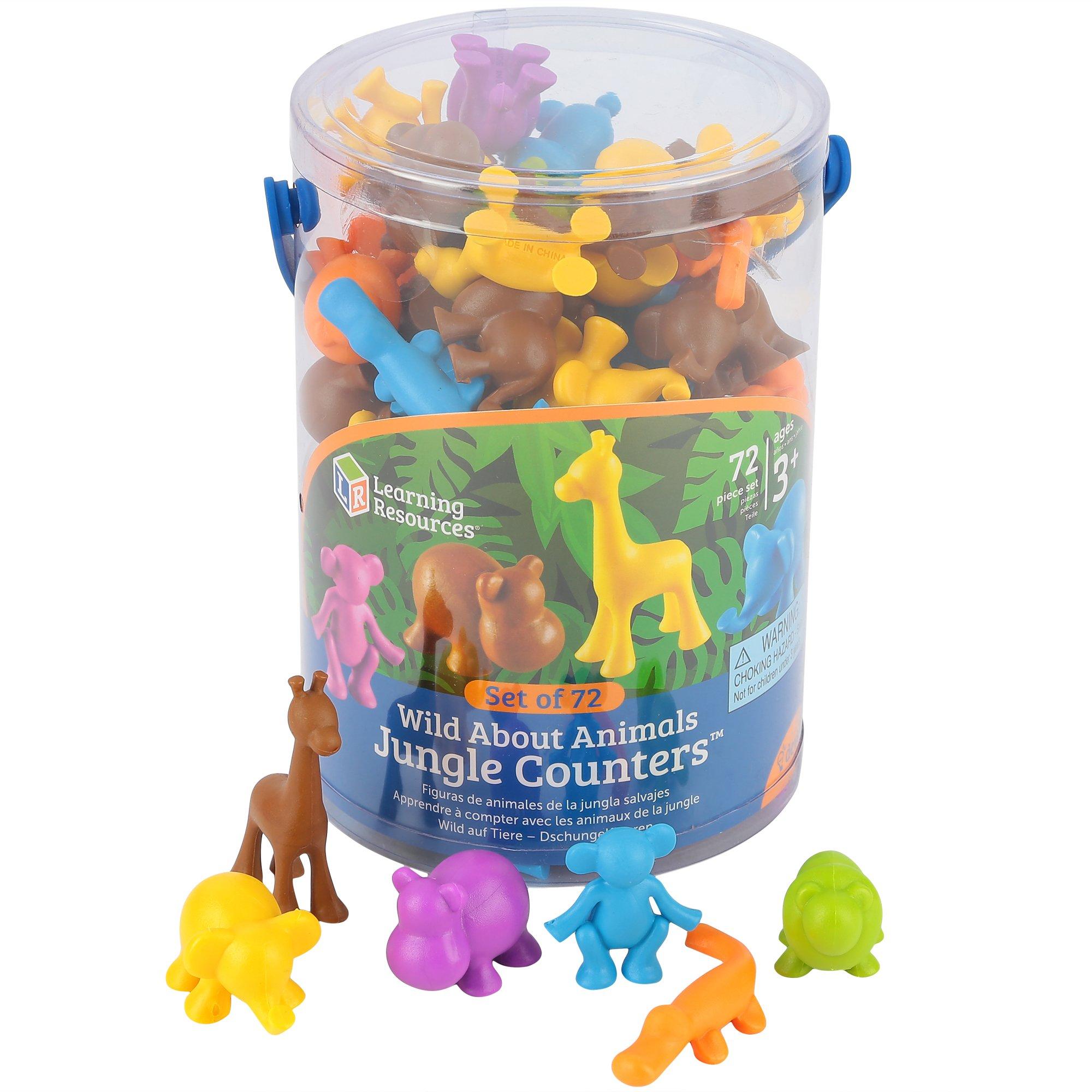 Wild About Animals Jungle Counters, 72 Pieces, Ages 3-6 | Mardel | 3699899