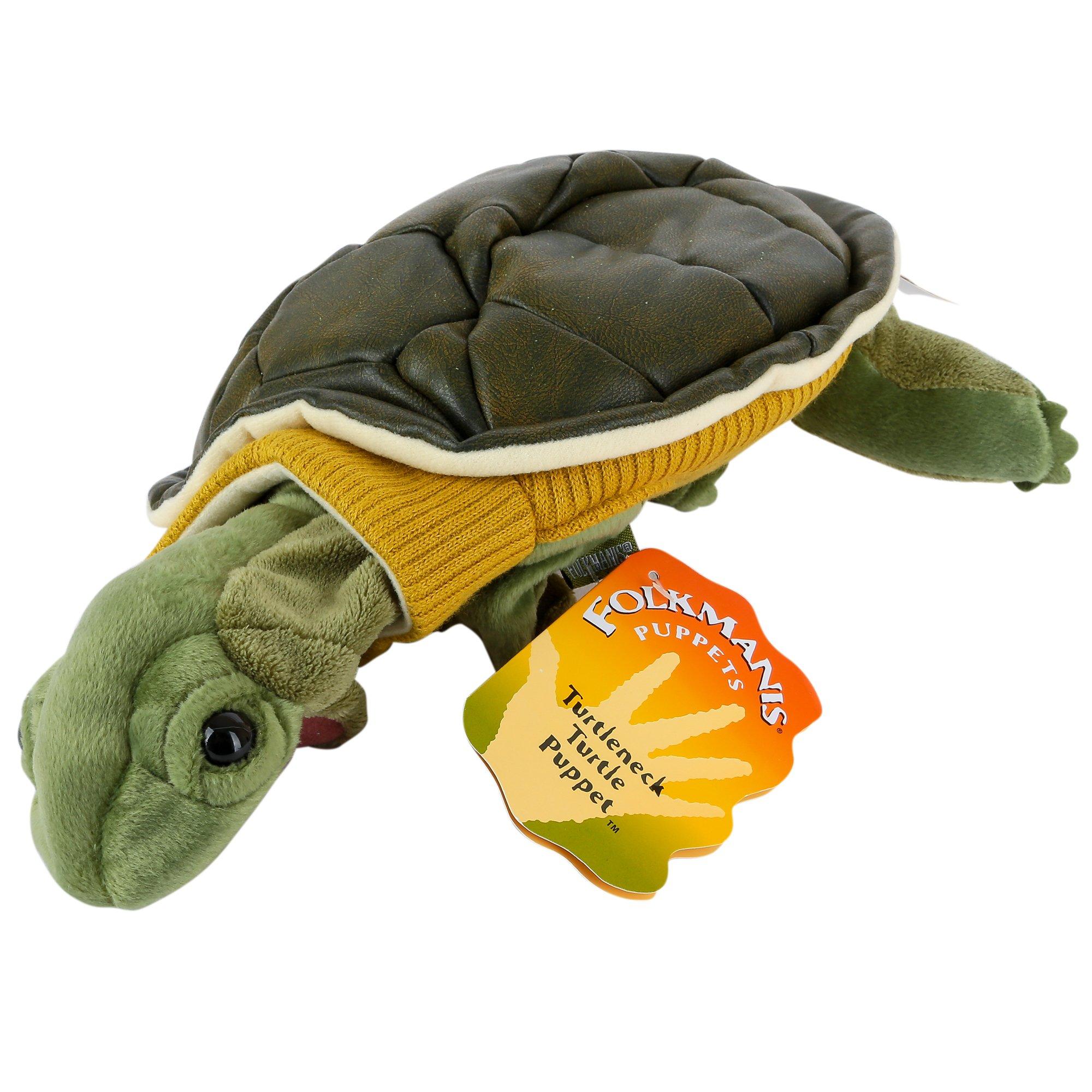 Folkmanis, Turtleneck Turtle Hand Puppet, 5 x 8 x 12 inches | Mardel ...