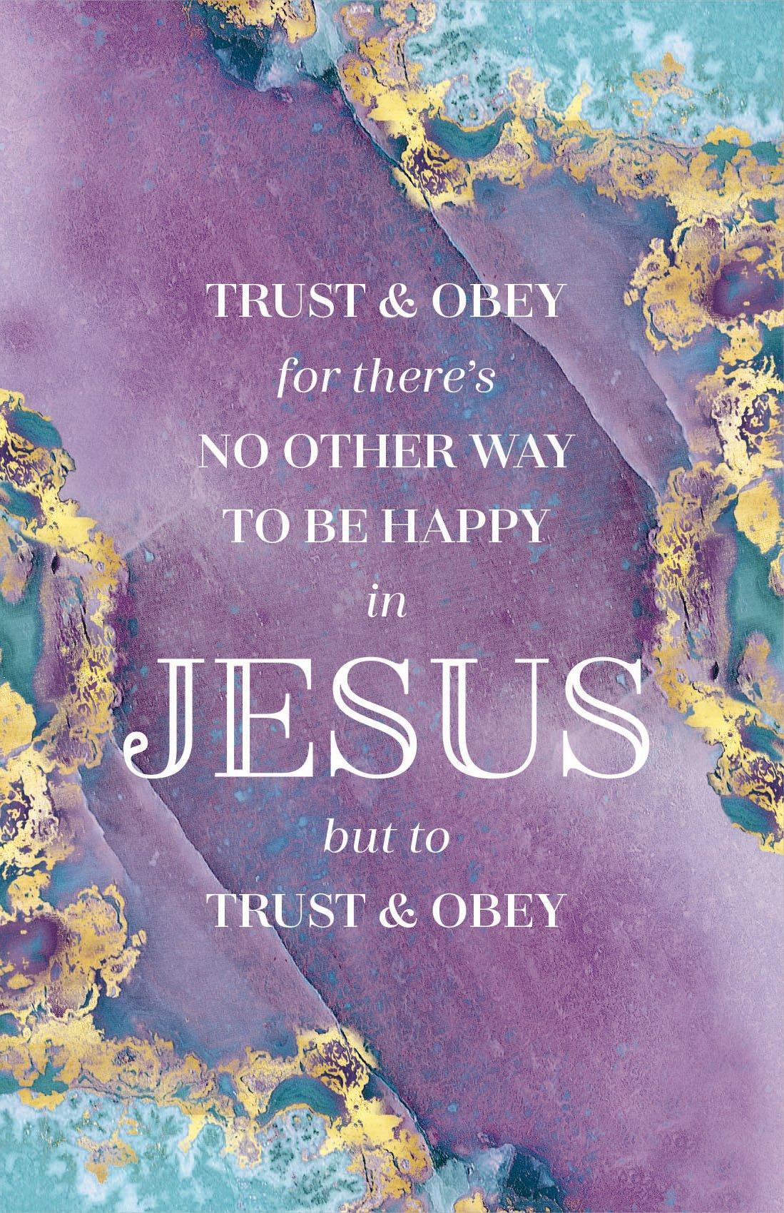 Trust & Obey Church Bulletins, 100 Count | Mardel | 3717949