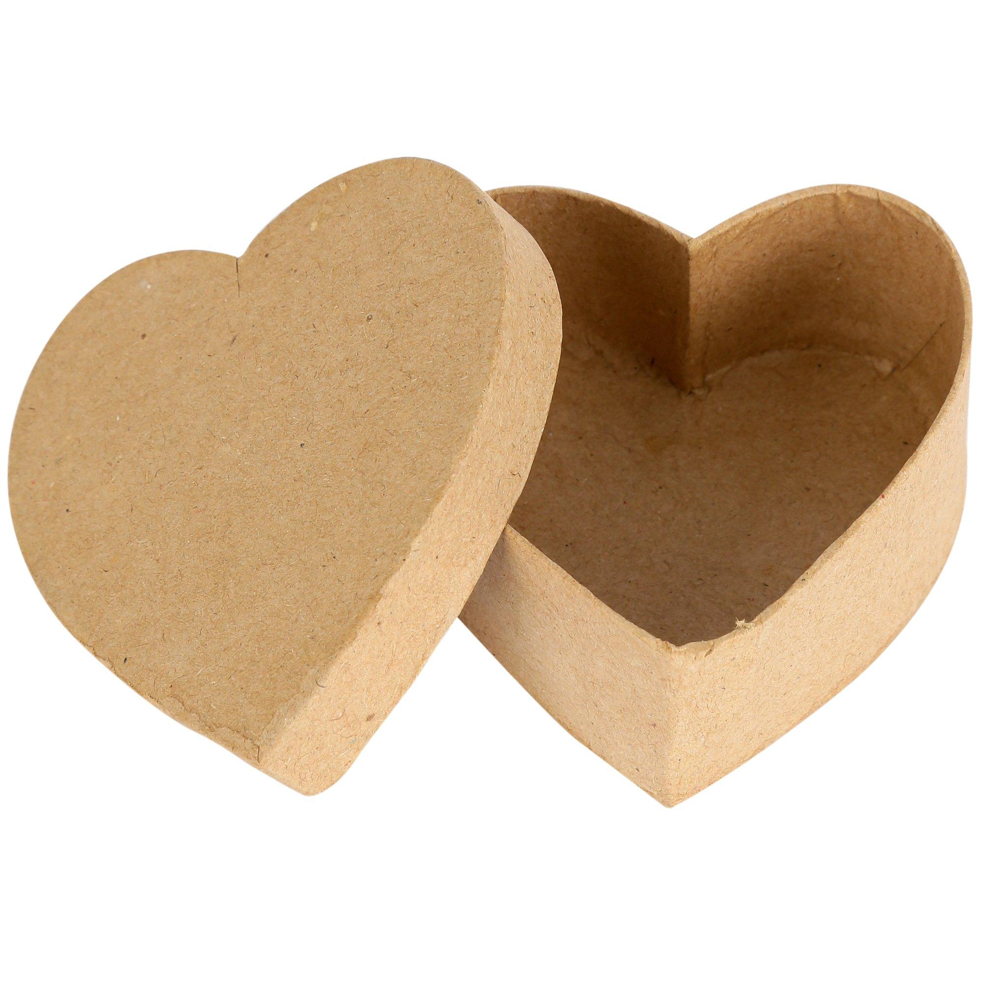 Paper Mache Heart Box Set with Removable Lids, 6 Count | Mardel | 3724184
