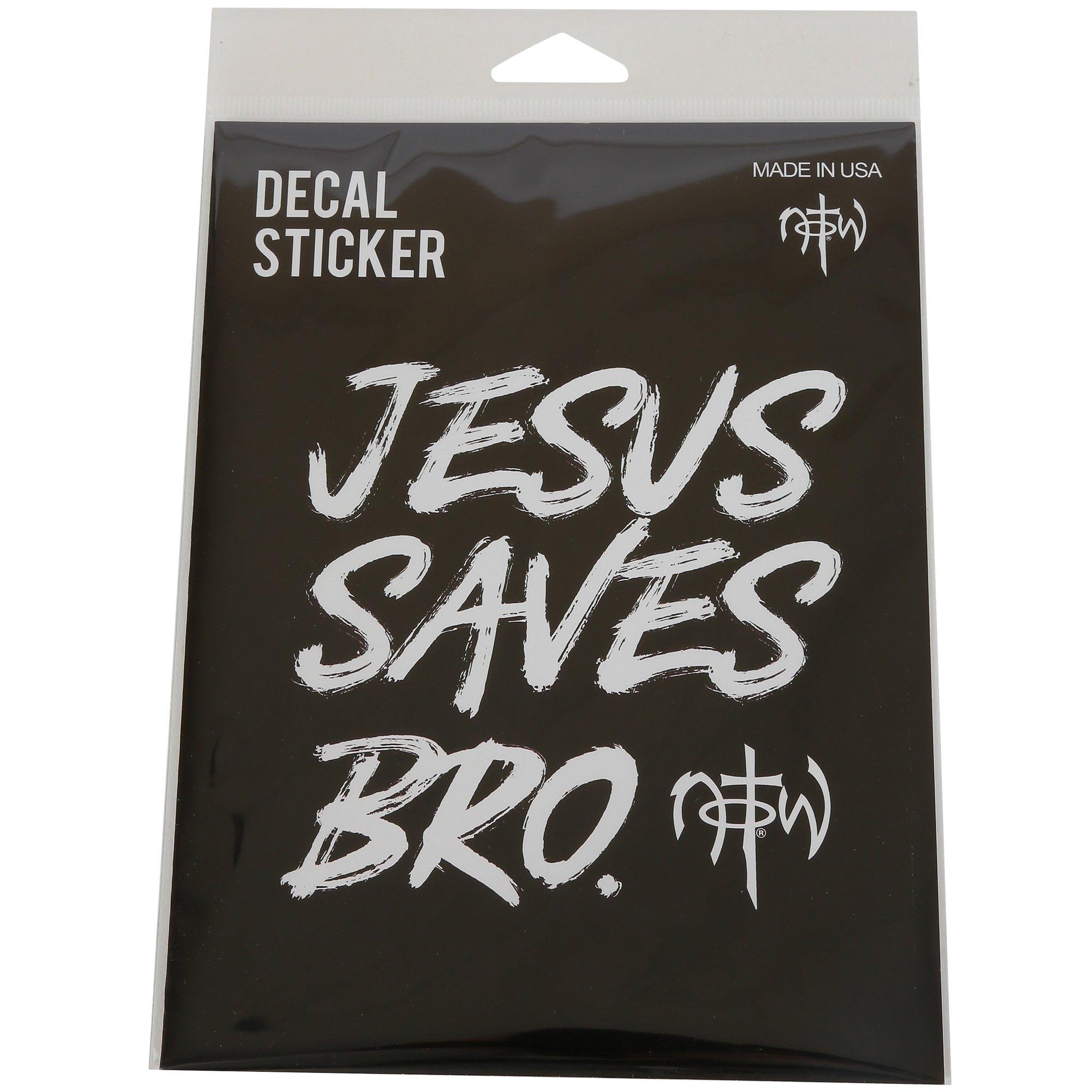 Jesus Saves Bro Car Decal, 4.5 x 4.5 Inches | Mardel | 3742459