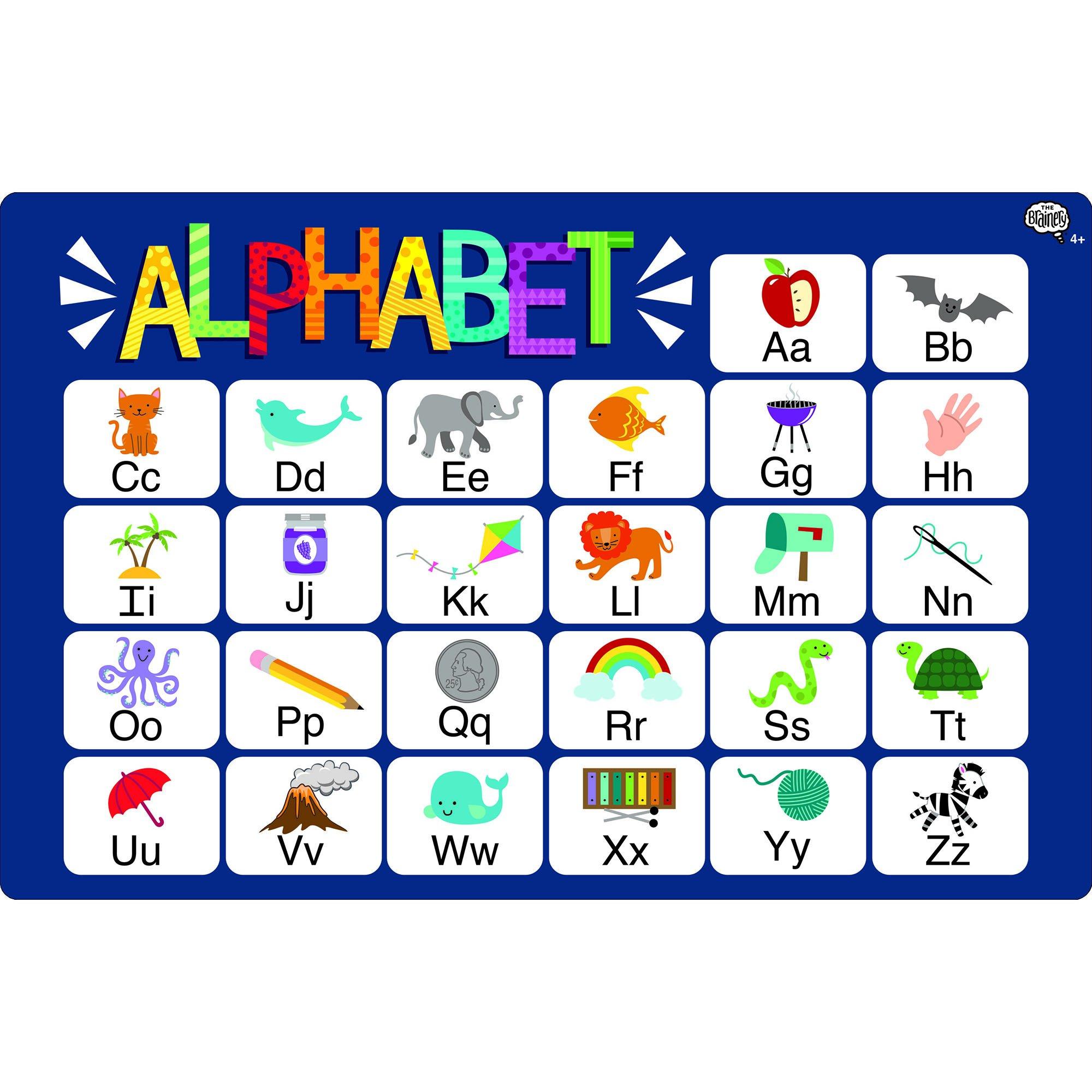 Alphabet Learning Mat, Plastic, 11.50 x 17.50 Inches, Ages 3 and up ...