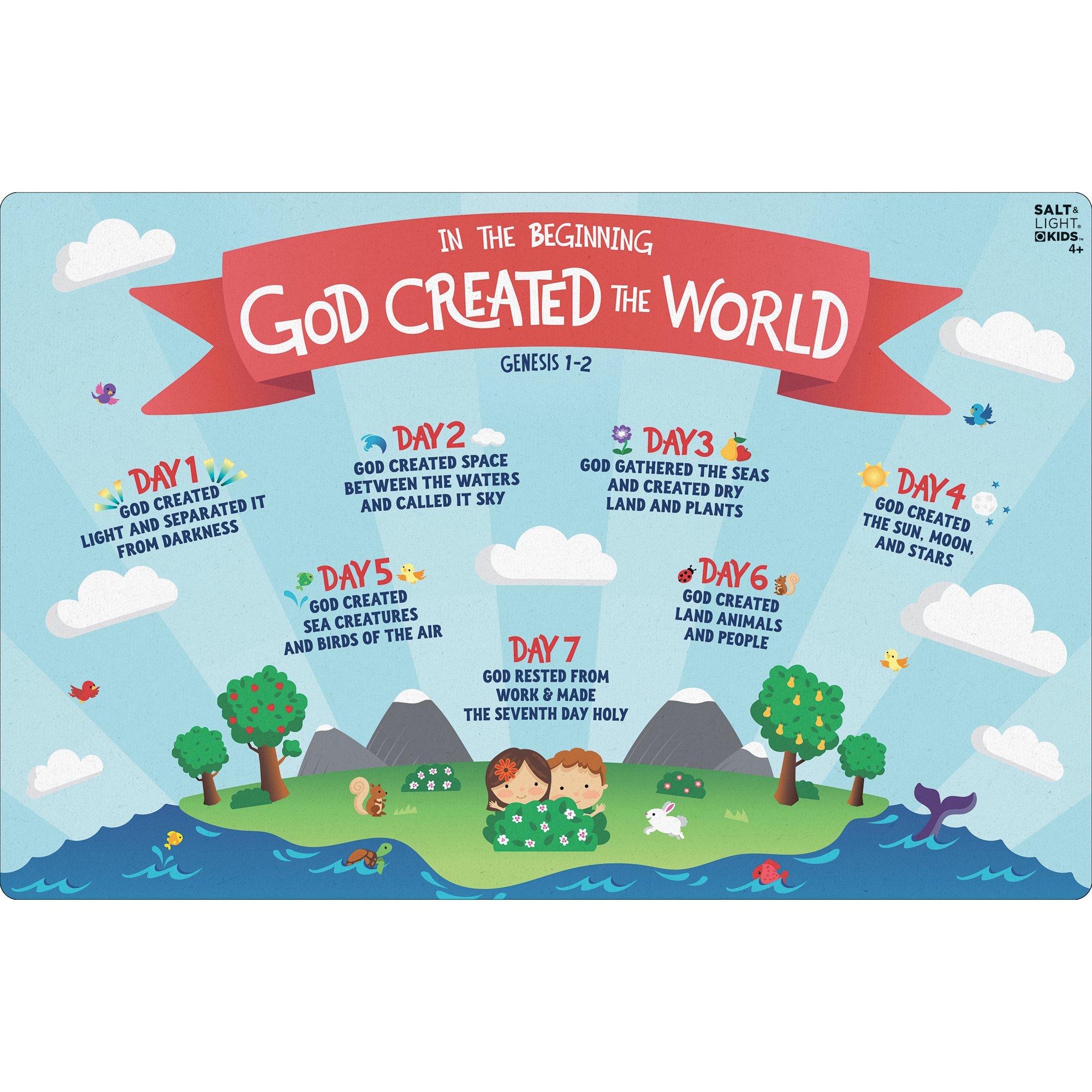Days of Creation Learning Mat, 11 1/2 x 17 1/2 Inches, Ages 4 & up ...