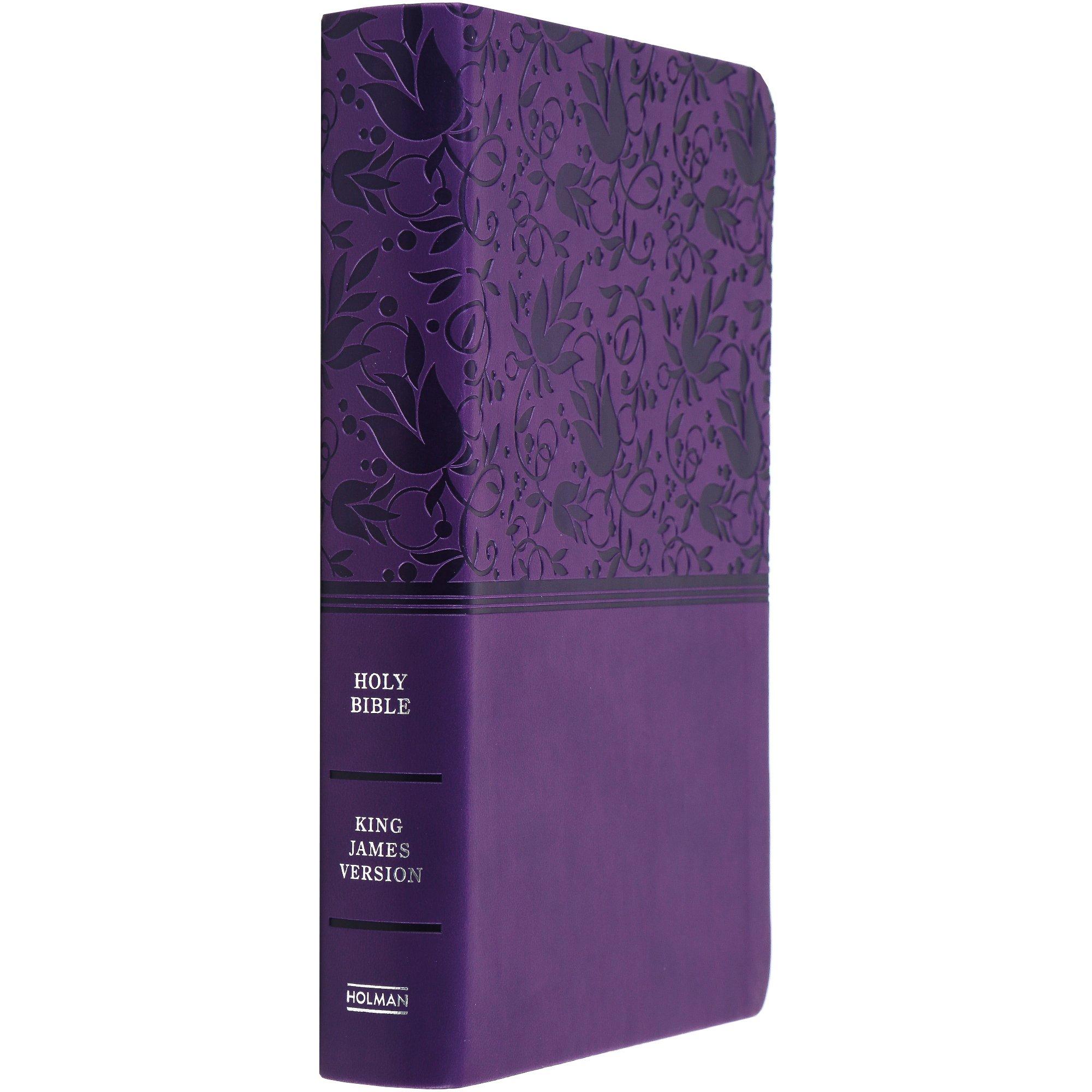 KJV Personal Size Large Print Indexed Reference Bible, Purple | Mardel ...