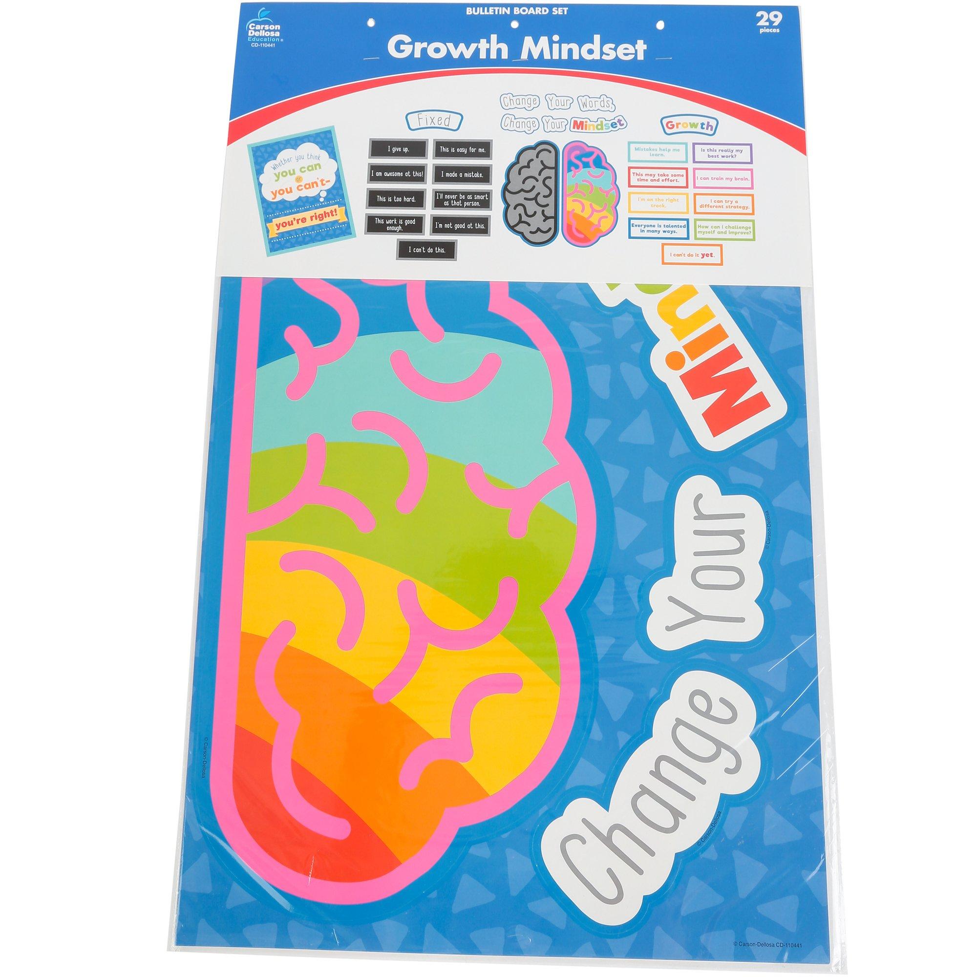 Growth Mindset Bulletin Board Set, 29 Pieces, Grades PreK-5 | Mardel ...
