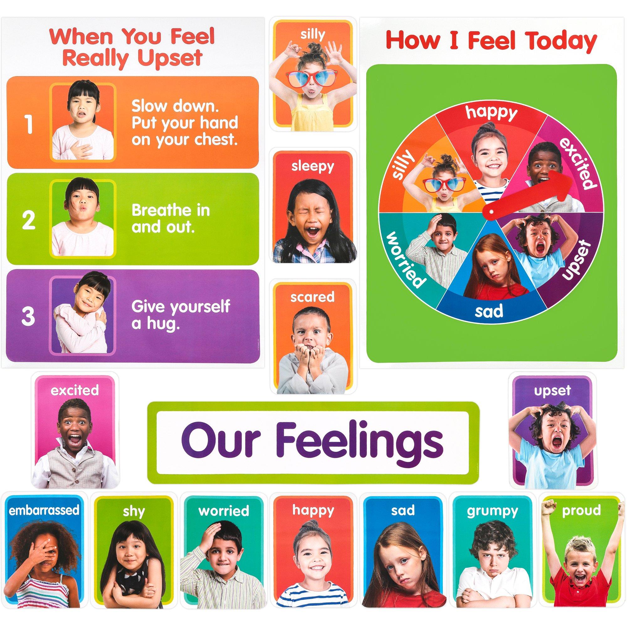 Our Feelings Bulletin Board Set, 15 Pieces, Grades PreK-5 | Mardel ...
