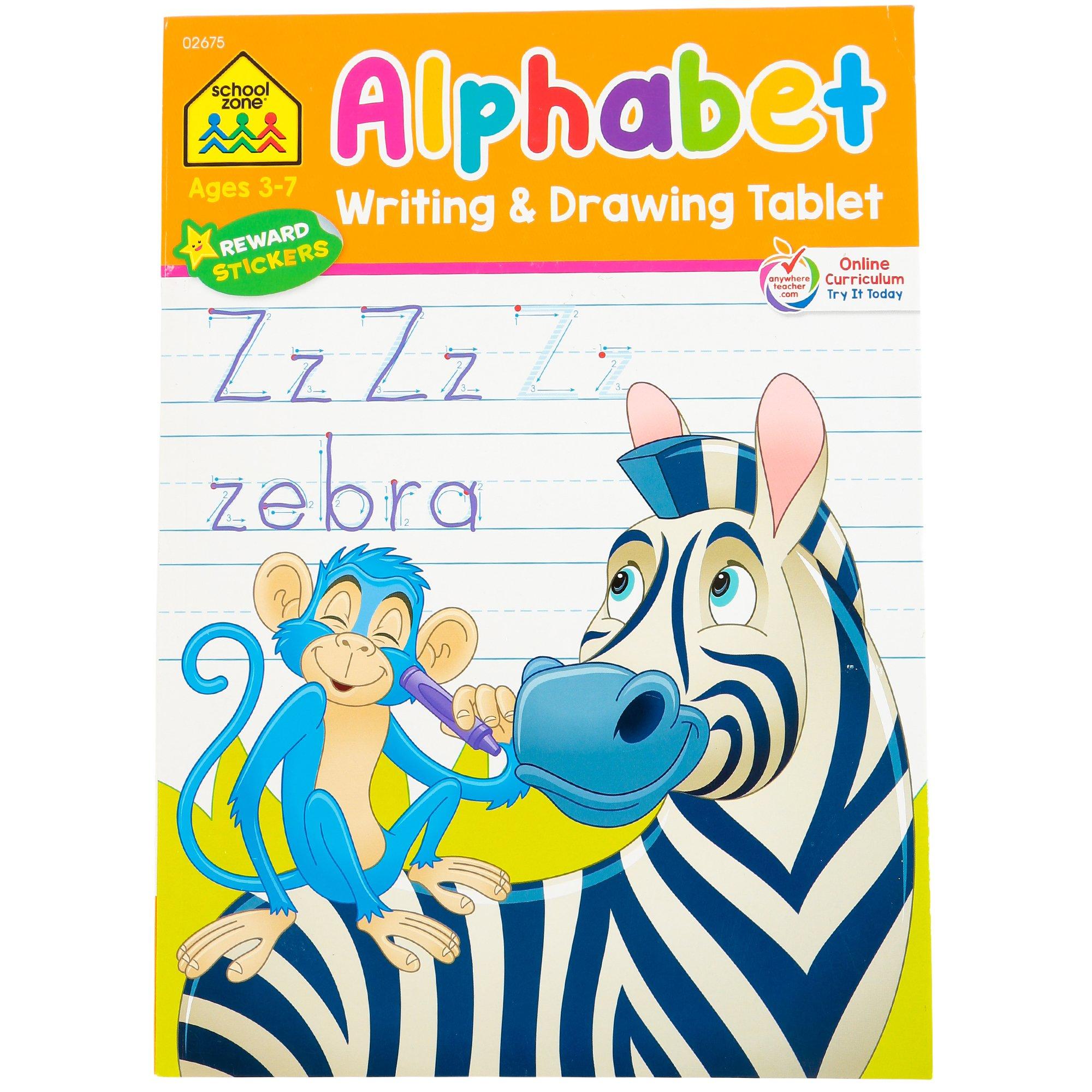 Alphabet Writing & Drawing Tablet Workbook, Ages 3 to 7 | Mardel | 3784451
