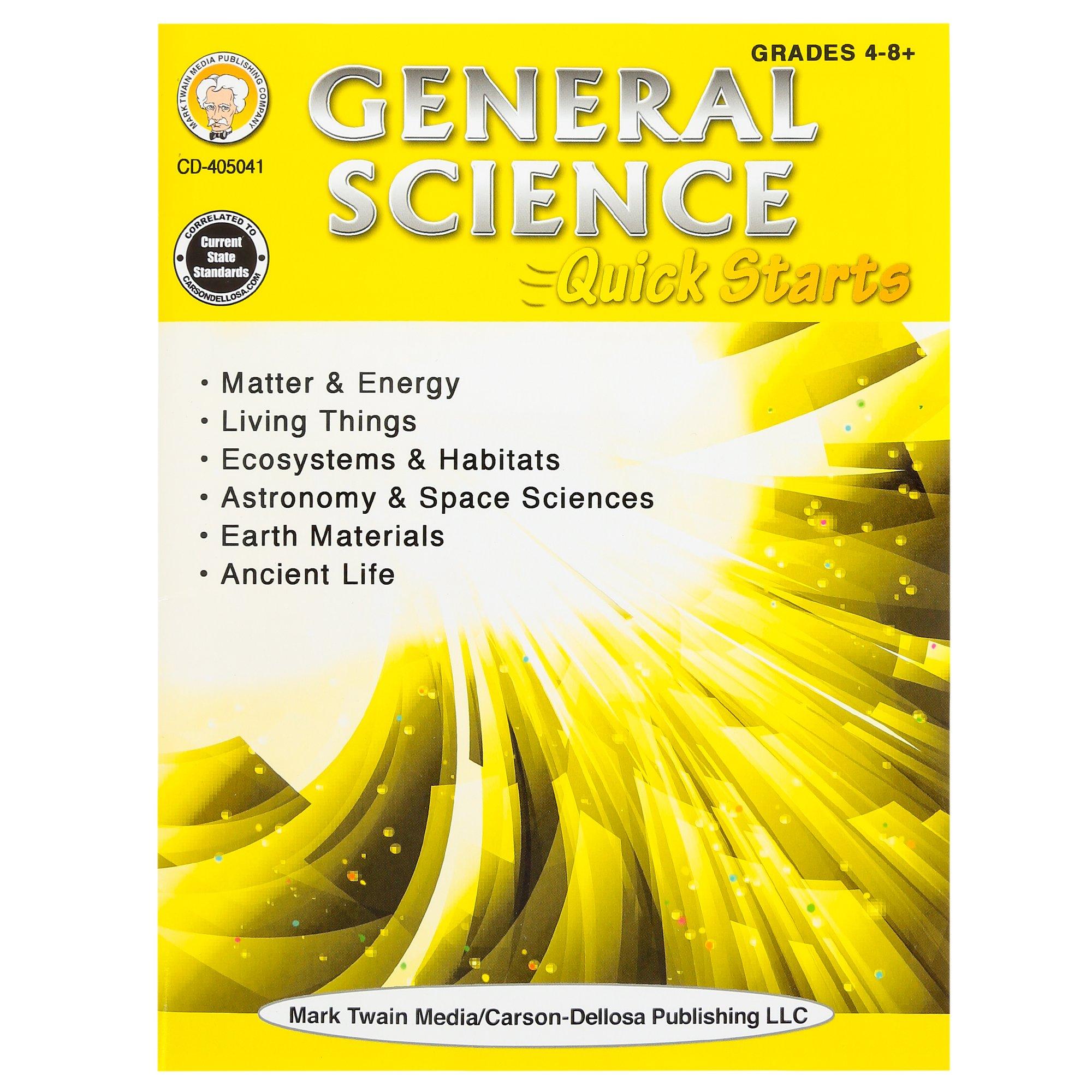 General Science Quick Starts Workbook, Grades 4 & up | Mardel | 3784725