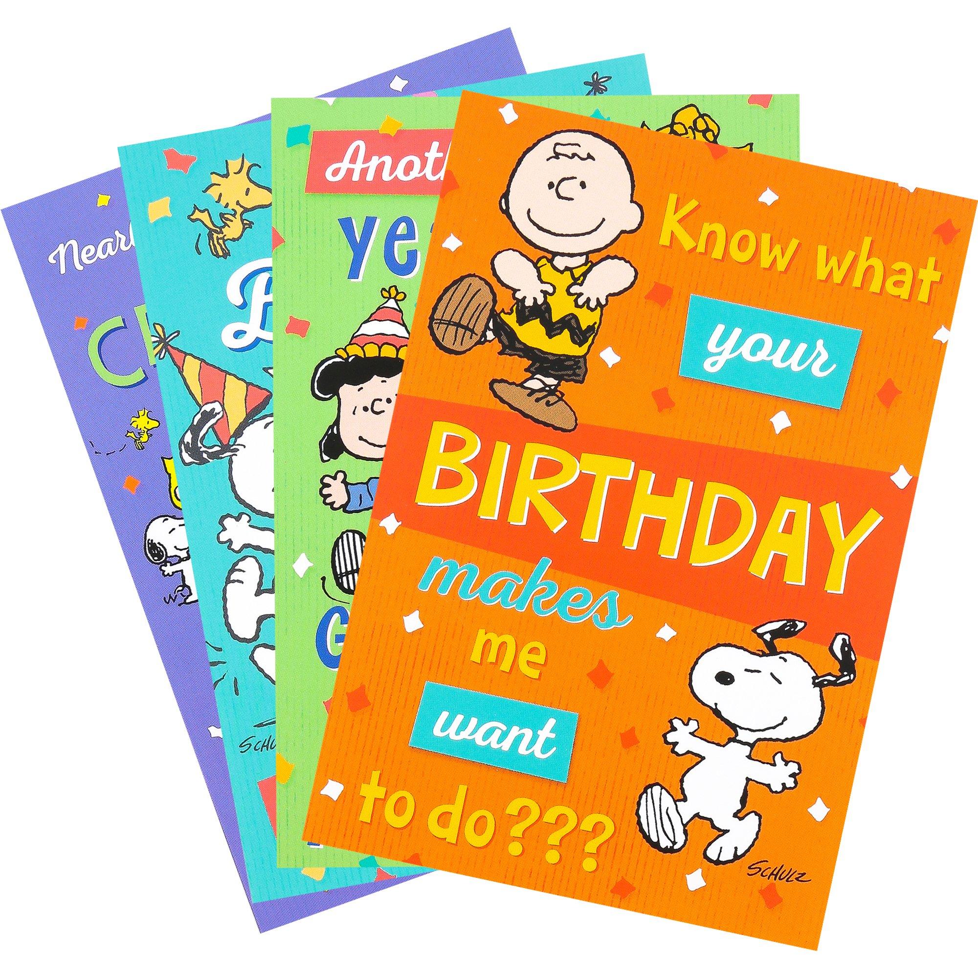 DaySpring, Peanuts Happy Birthday Boxed Cards, 12 Cards with Envelopes ...