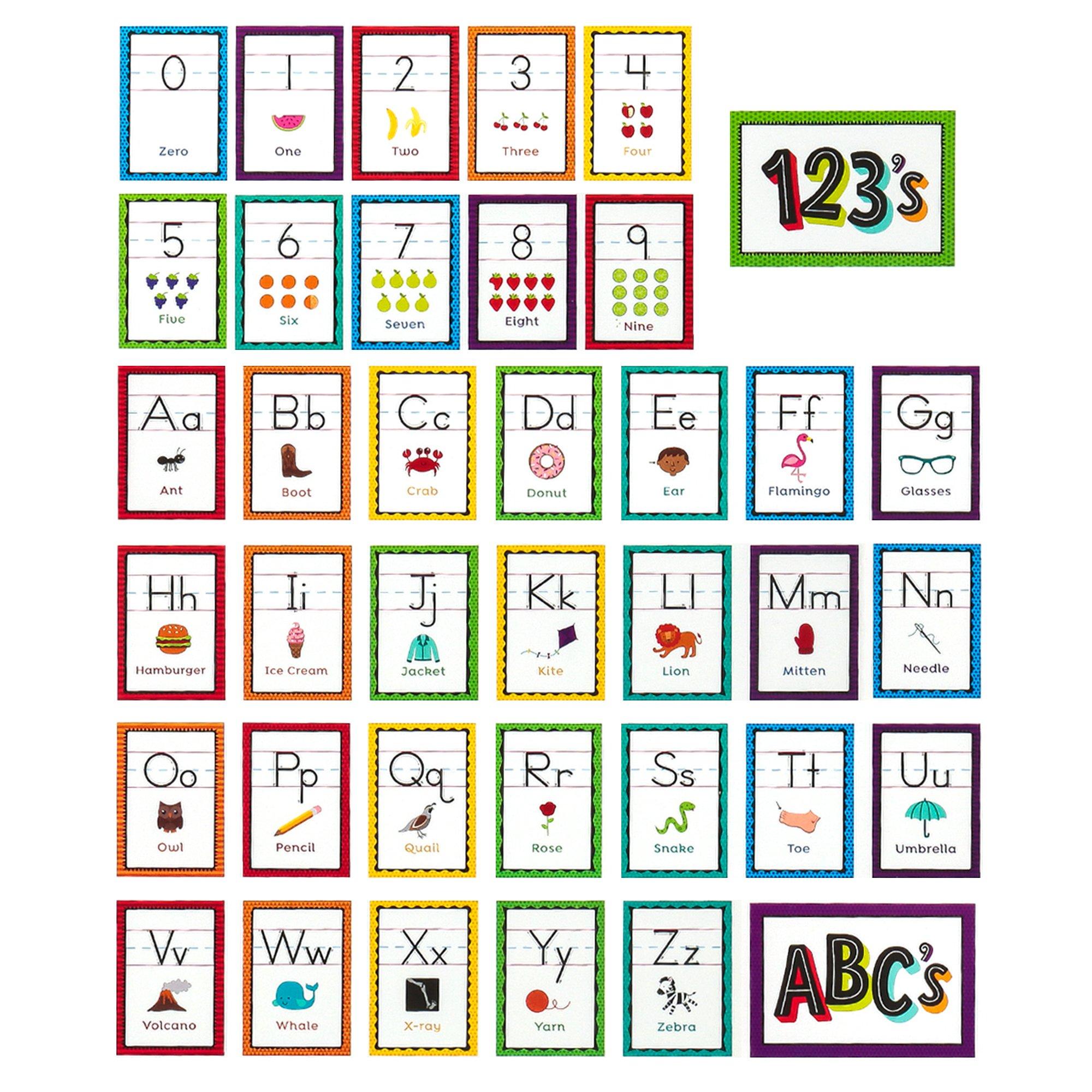 Renewing Minds, ABC's and 123's Alphabet Bulletin Board Set, 38 Pieces ...