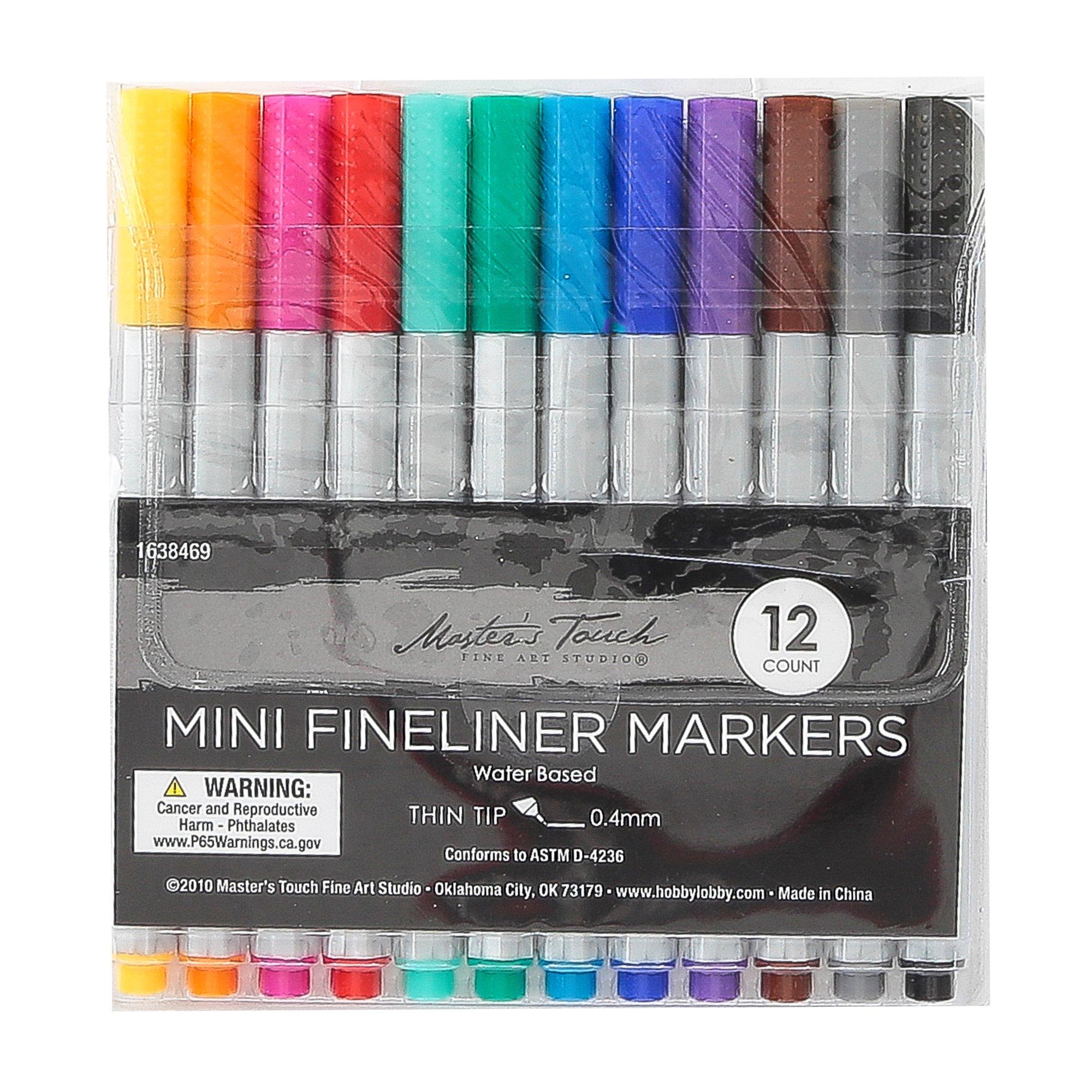 Mini Fineliner Marker Set, Fine Tip, 1 Each of 12 Colors | Mardel | 3823903