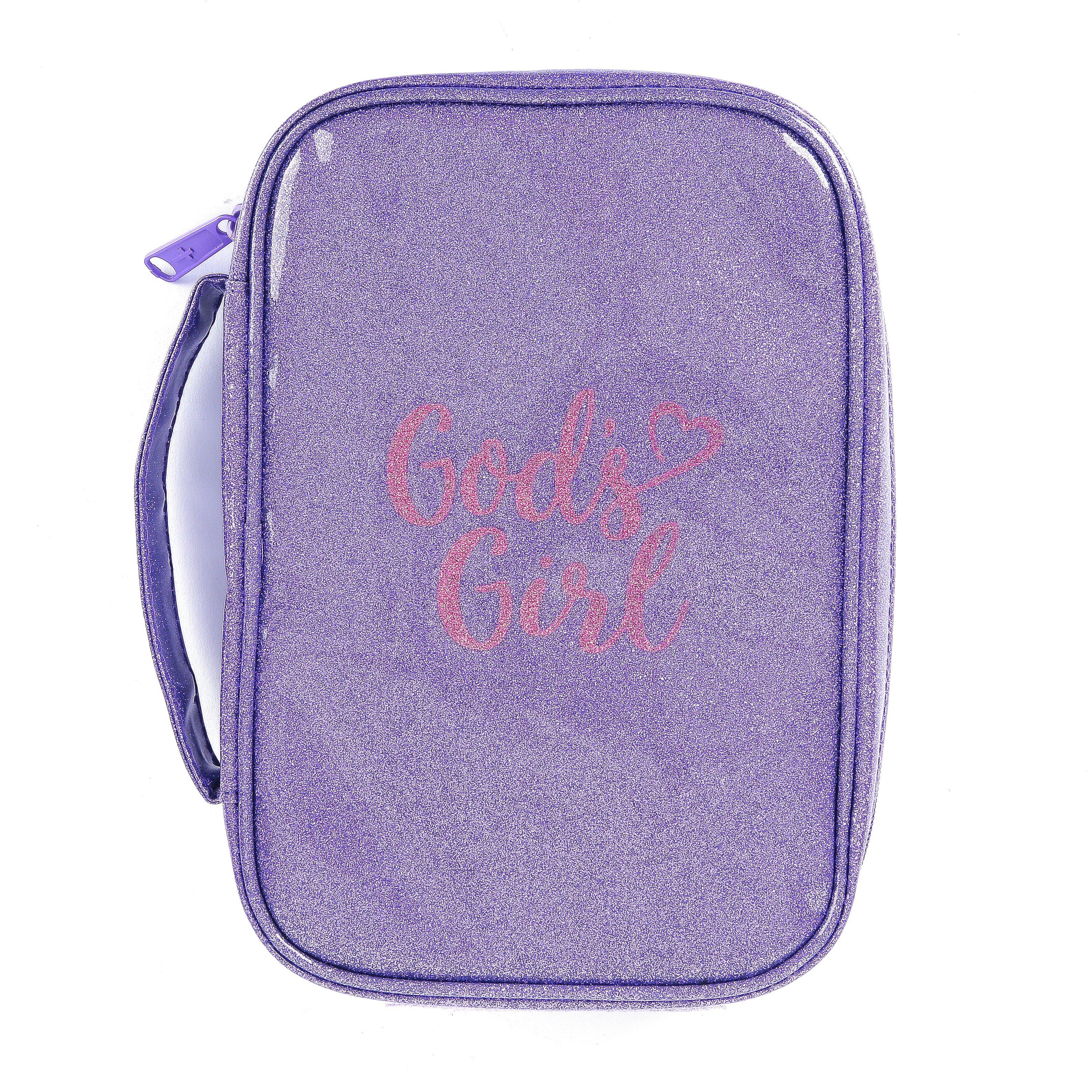 God's Girl Bible Cover, Polyurethane, Purple and Pink, Large | Mardel ...