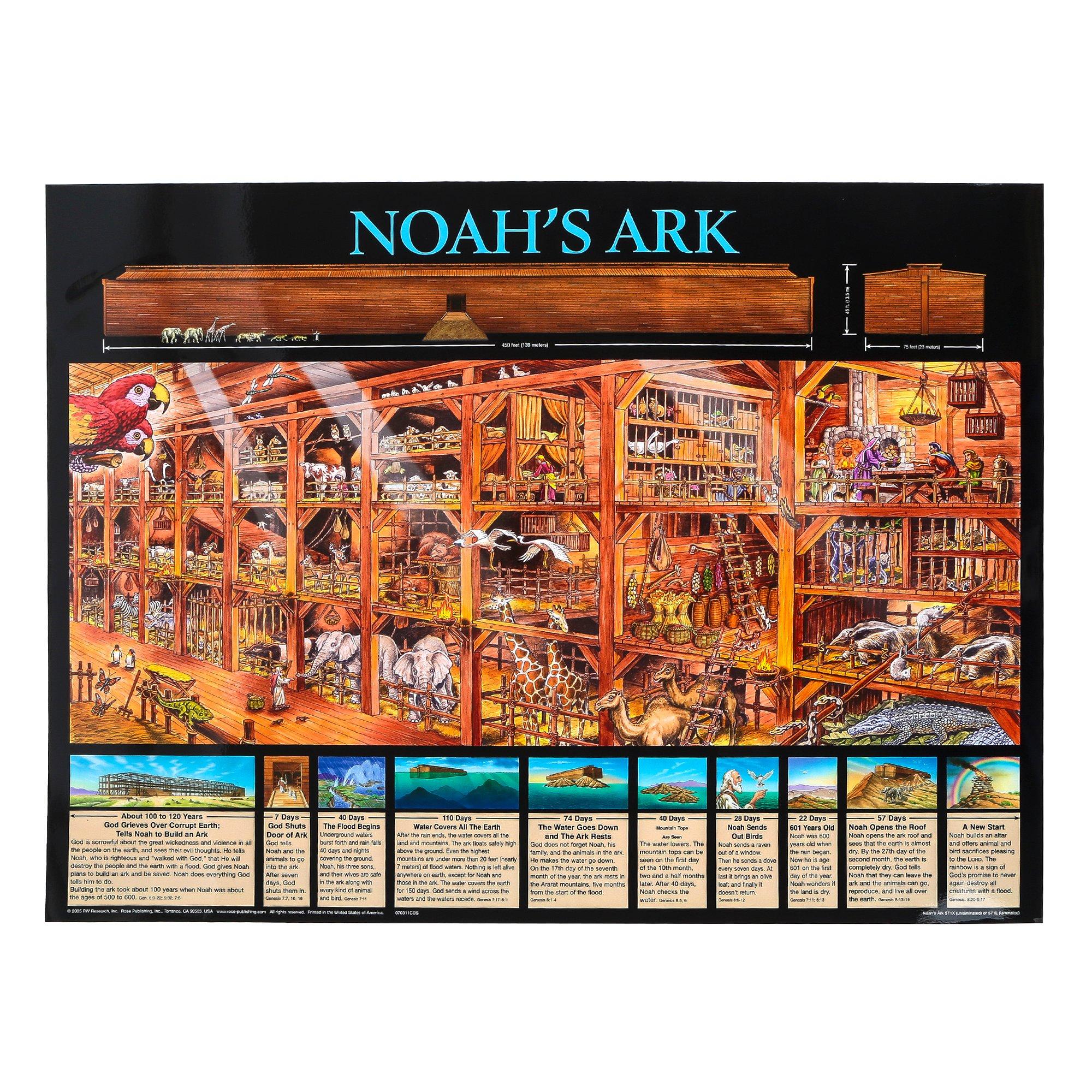 Noahs Ark Timeline Chart, by Rose Publishing, Wall Chart | Mardel | 3842093