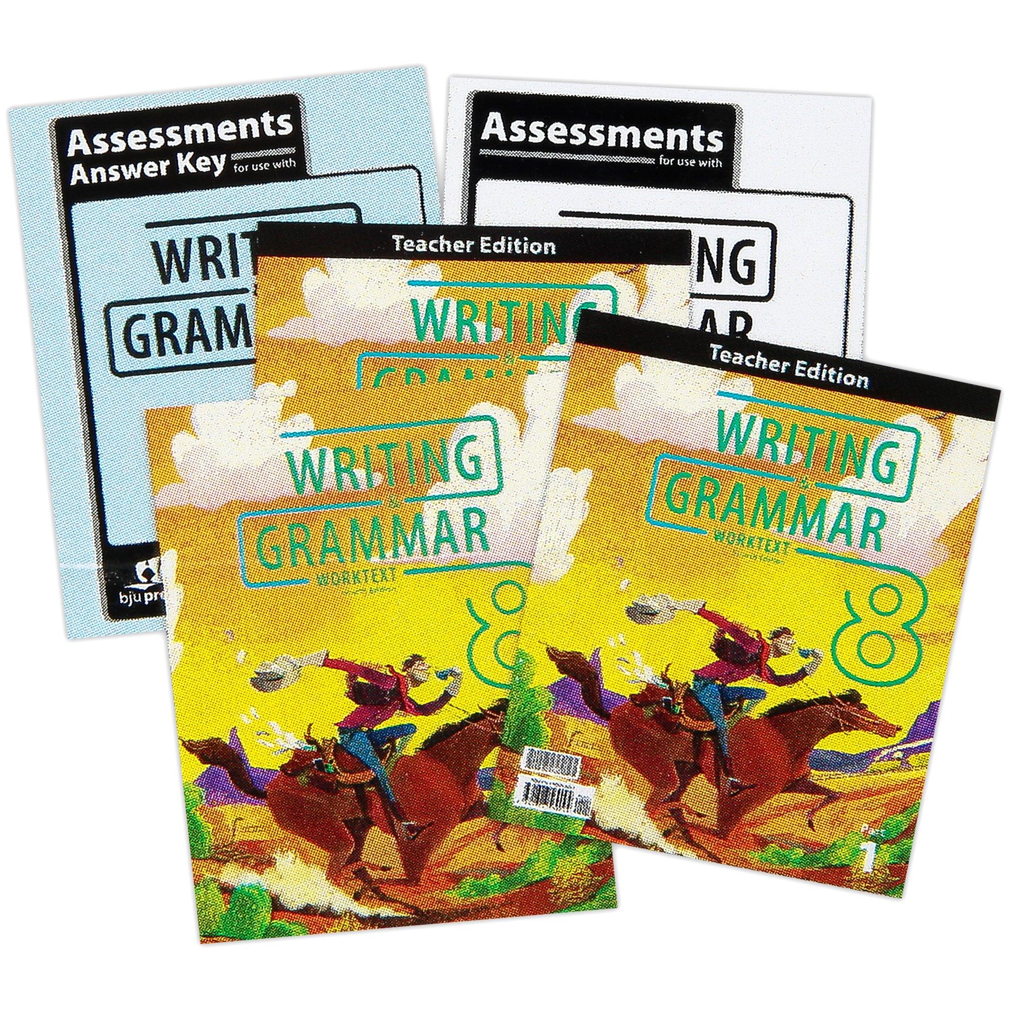 BJU Press Writing & Grammar 8 Subject Kit 4th Edition Box Set Grade 8 ...