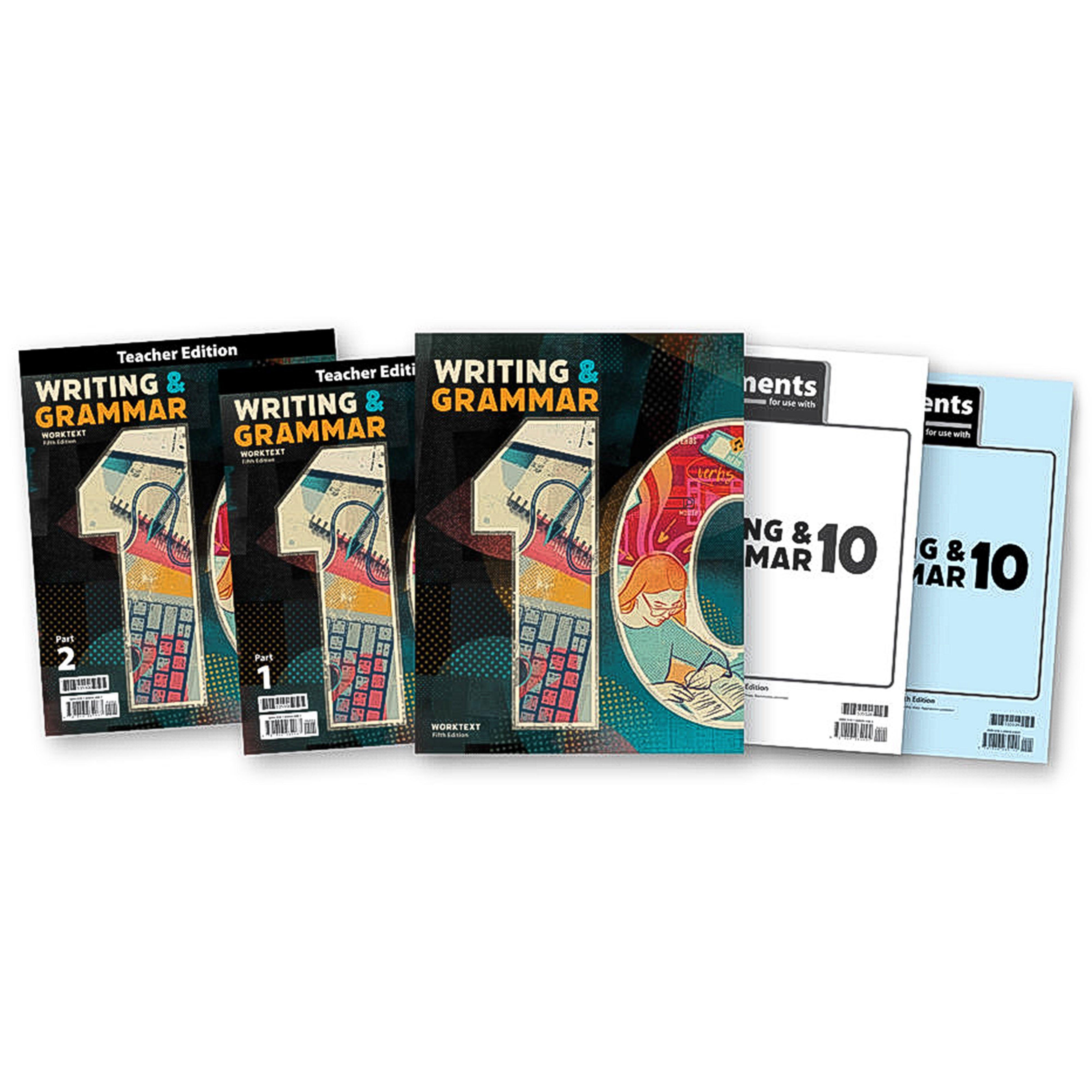 BJU Press Writing and Grammar 10 Complete Subject Kit 5th Ed, Grade 10 ...