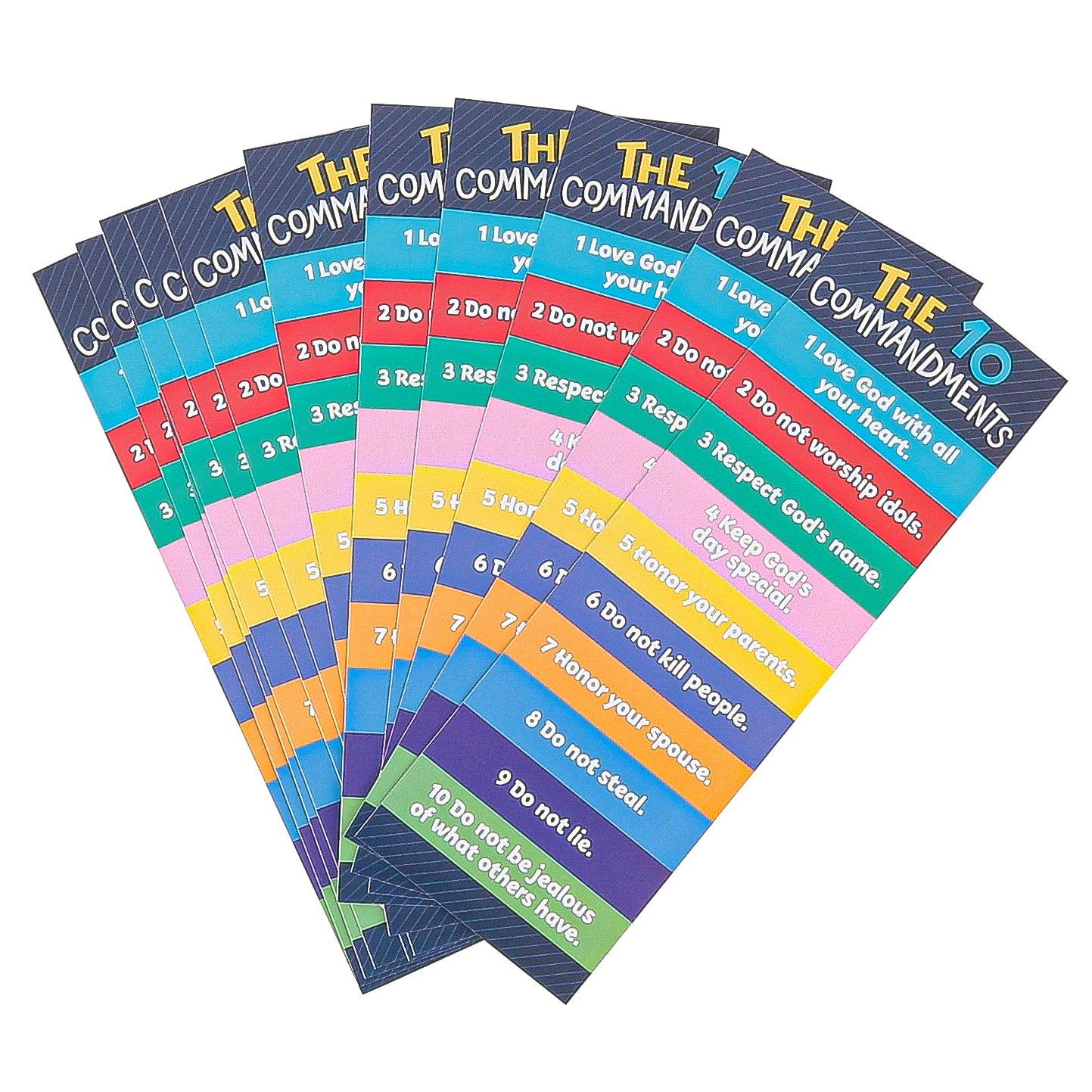 Salt & Light, Ten Commandments Bookmarks, 2 x 6 inches, 25 Bookmarks ...