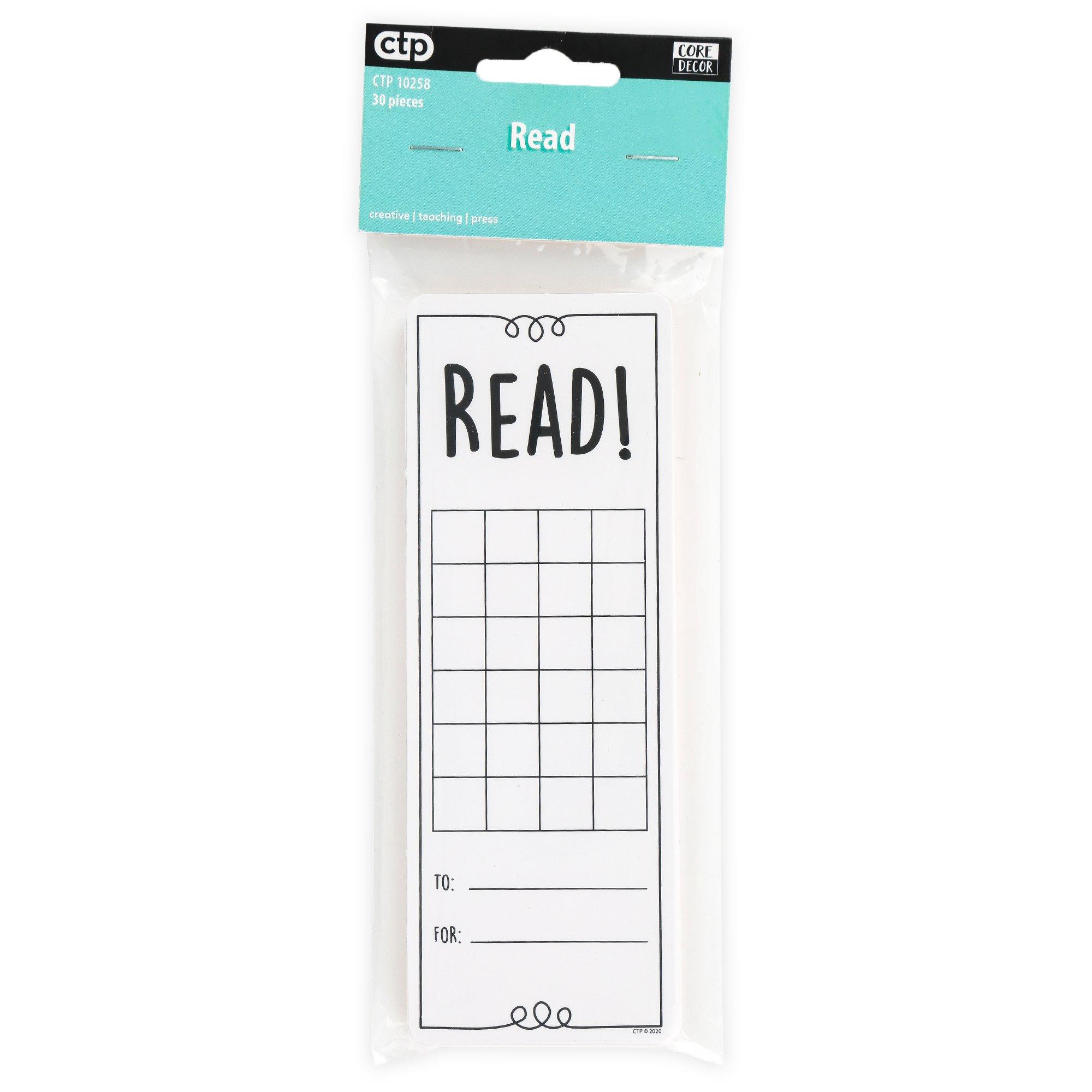 CTP, Read Incentive Cards, 2.5 x 7 Inches, 30 Cards | Mardel | 3864931